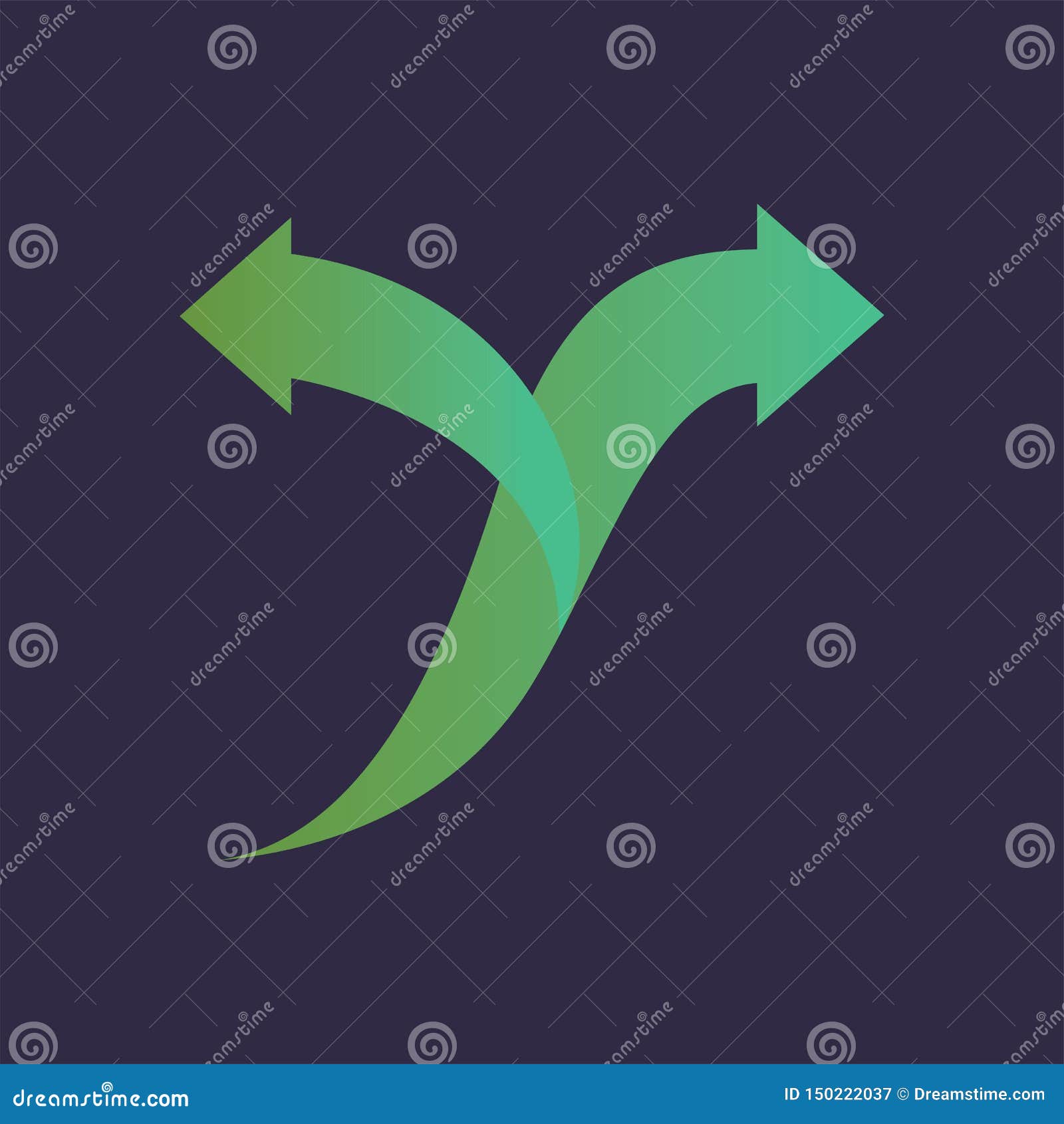 Letter Y Arrow Green Logo Vector Stock Vector - Illustration of ...