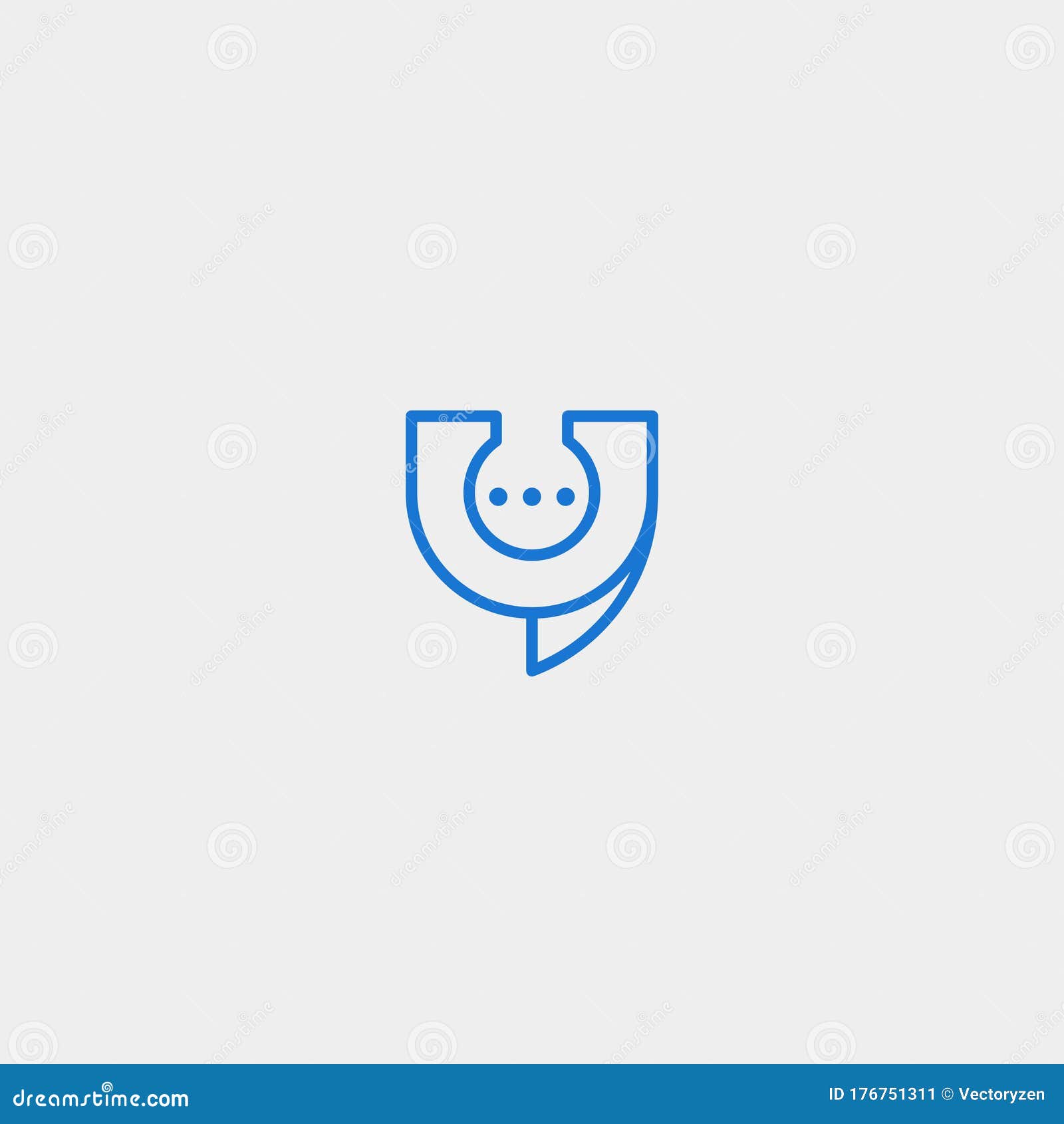 Letter Y Chat Logo Design Template Vector Stock Vector - Illustration ...