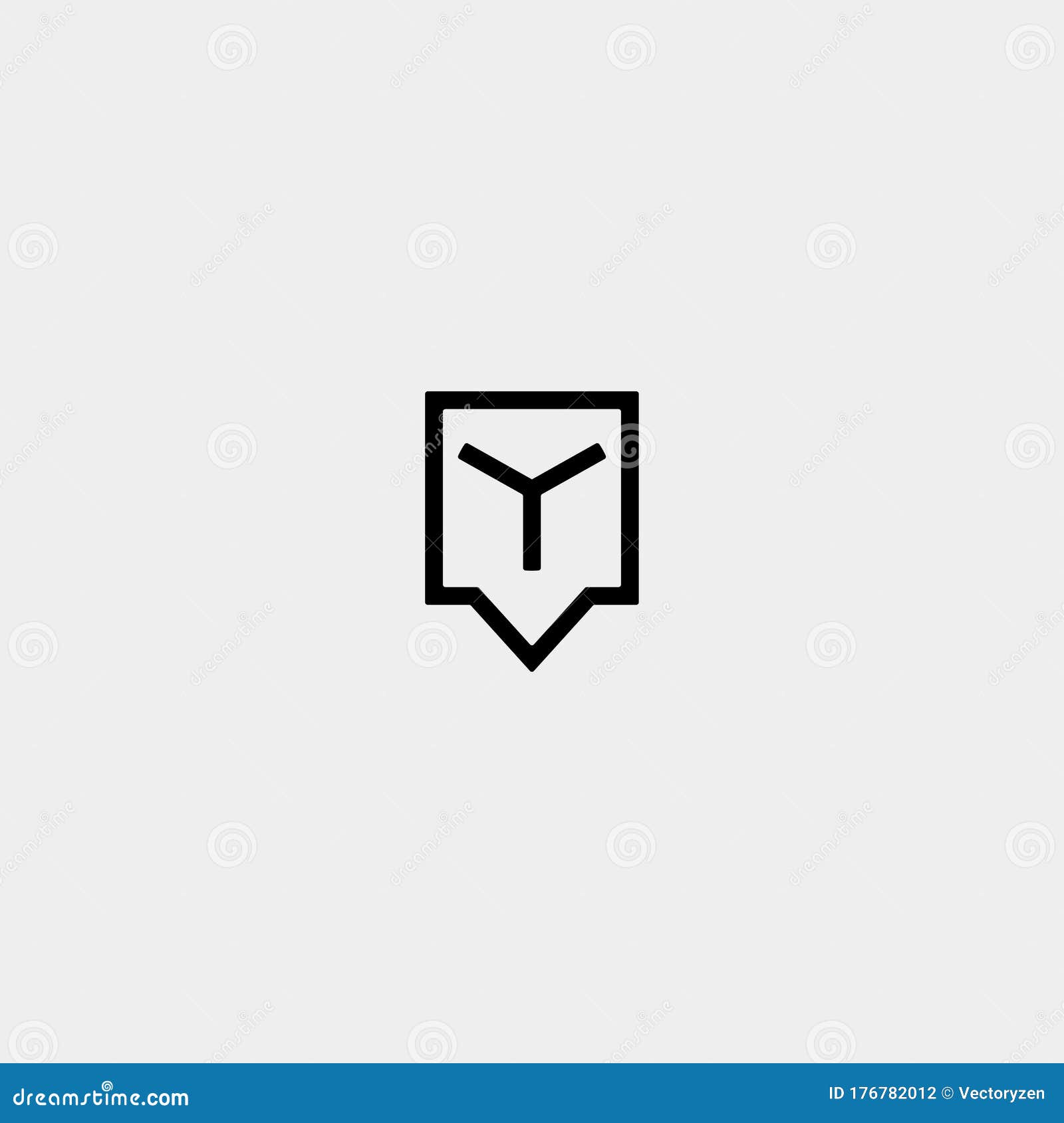 Letter Y Chat Logo Design Template Vector Stock Vector - Illustration ...