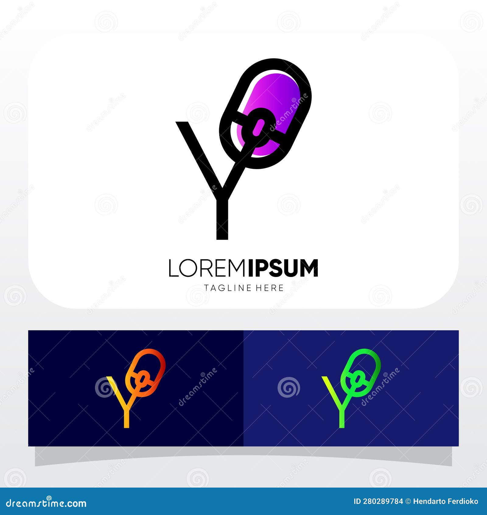 Letter Y Computer Mouse Logo Design Vector Icon Graphic Emblem ...