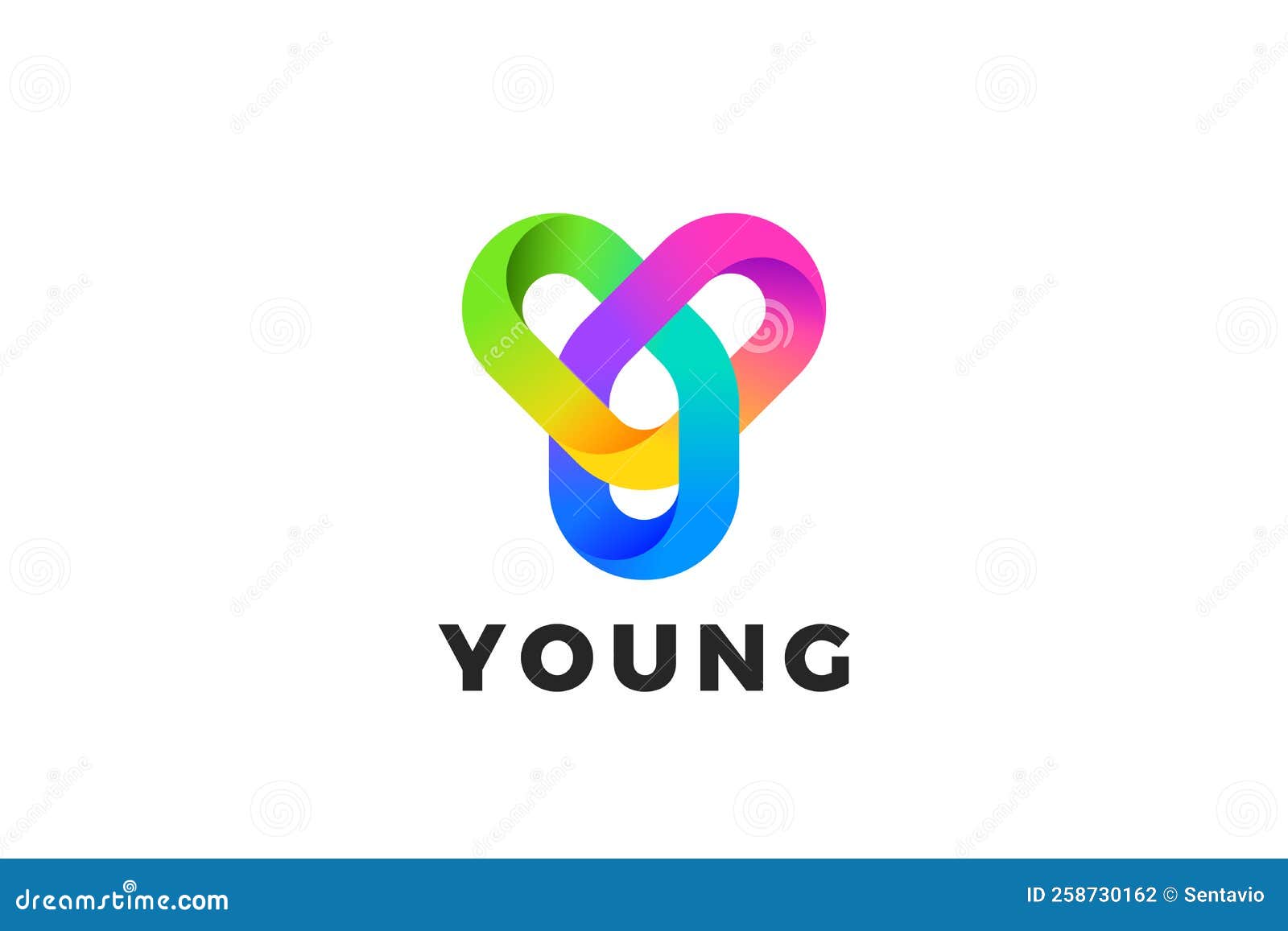Letter Y Logo Design Loop Infinite Vector Template Colorful Ribbon ...