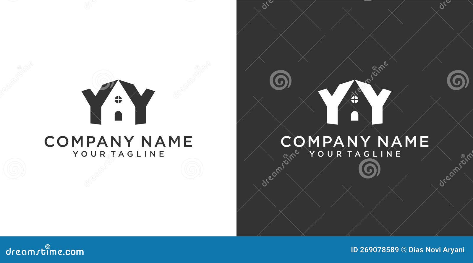 Letter Y Logo Design with Real Estate Vector Stock Vector ...