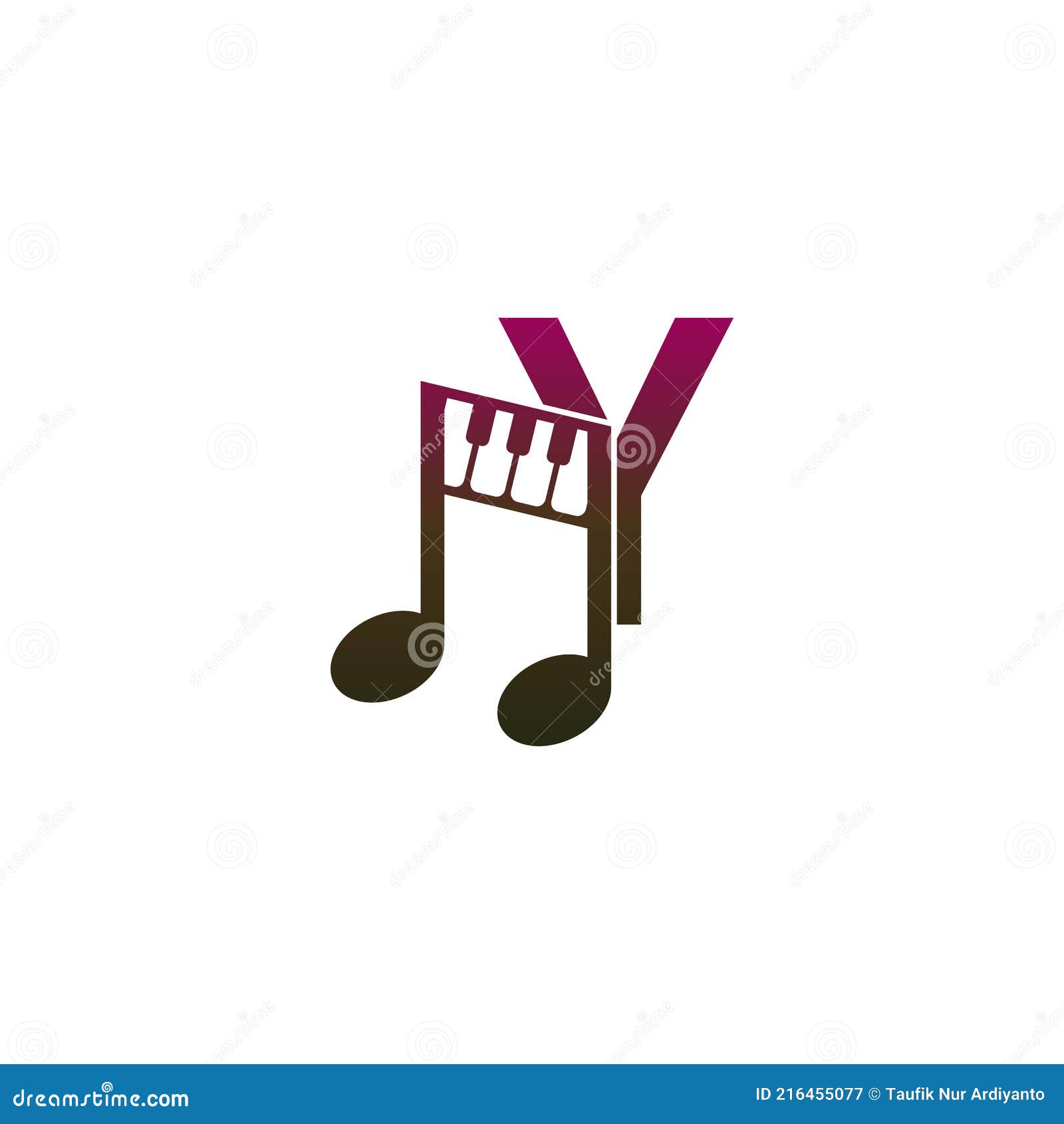Letter Y Logo Icon with Musical Note Design Symbol Template Stock ...