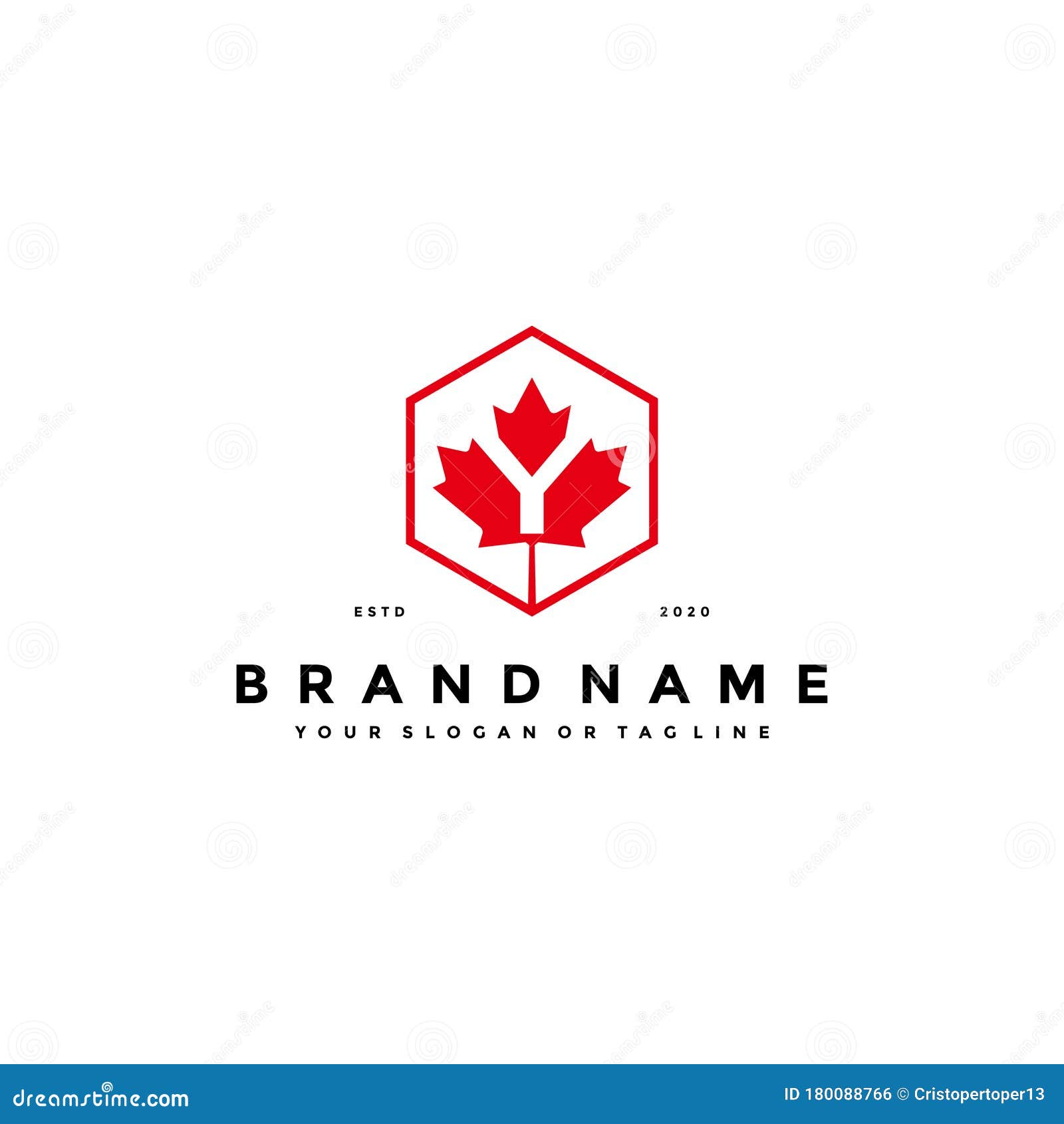 Letter Y Maple Logo Design Vector Stock Vector - Illustration of growth ...
