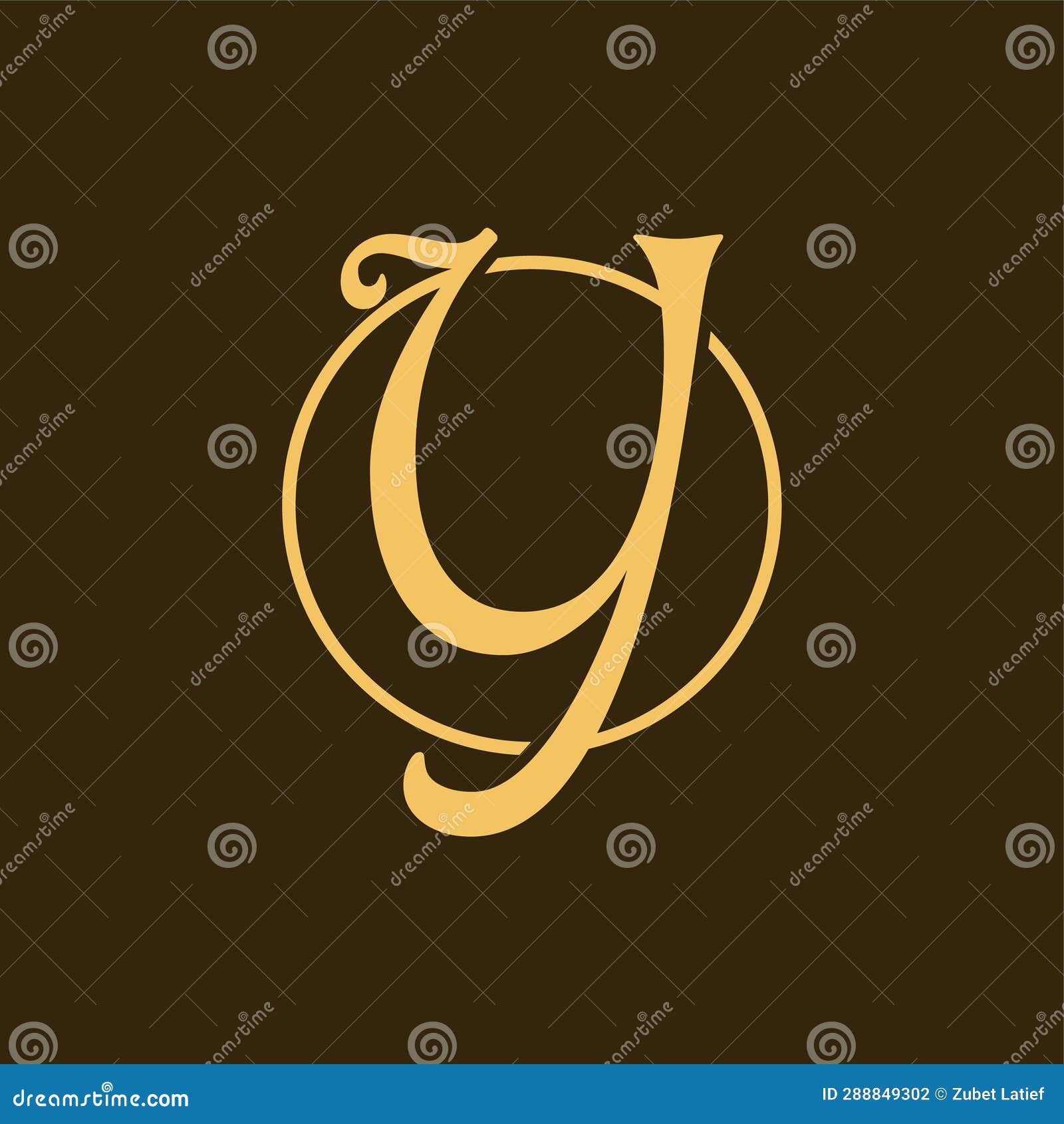 Letter Y Monogram Luxury Creative Logo Design Stock Illustration ...