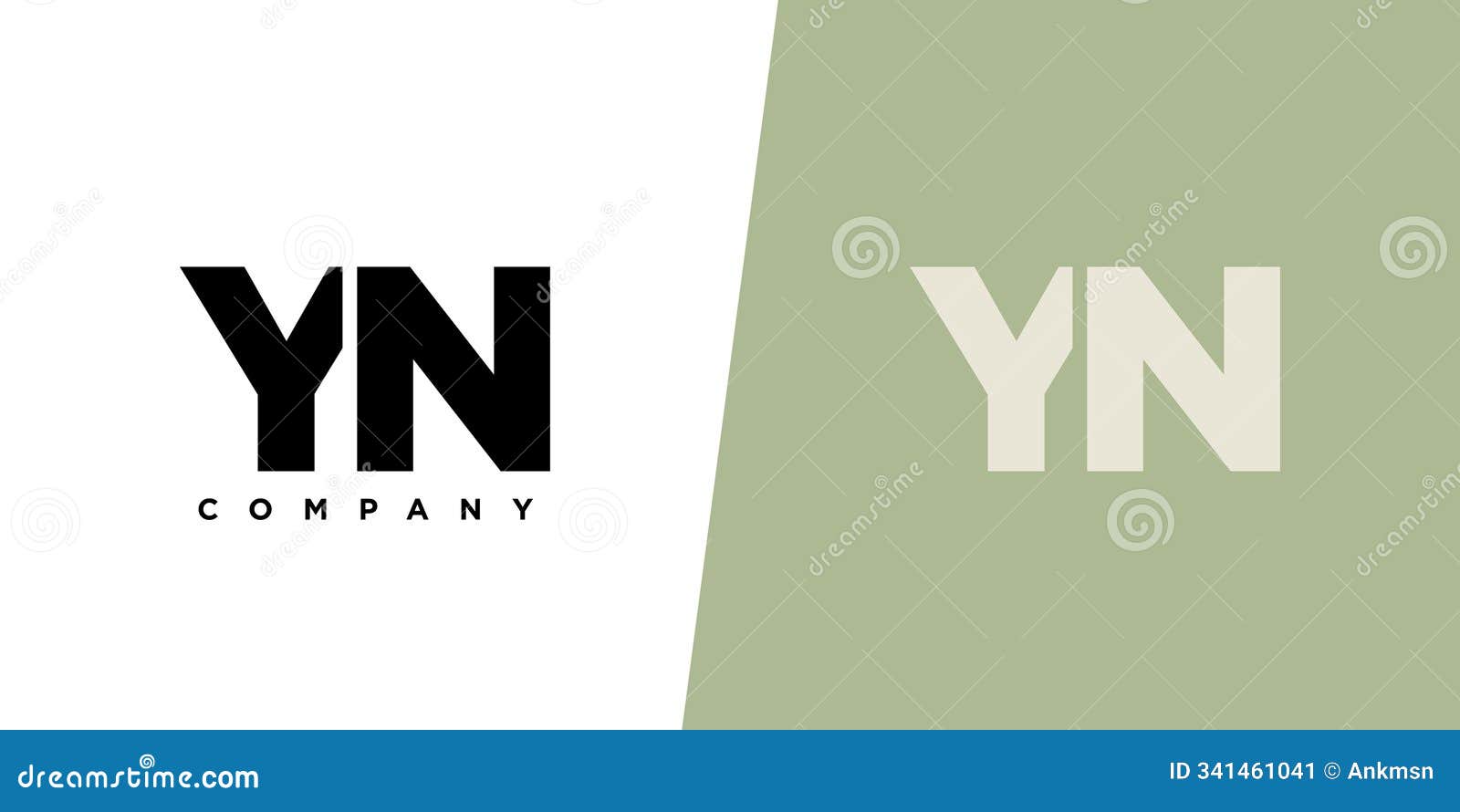 Letter Y and N, YN Logo Design Template. Minimal Monogram Initial Based ...