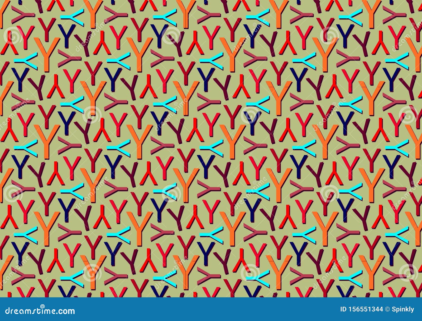 Letter Y Pattern in Different Colored Shades for Wallpaper Stock ...