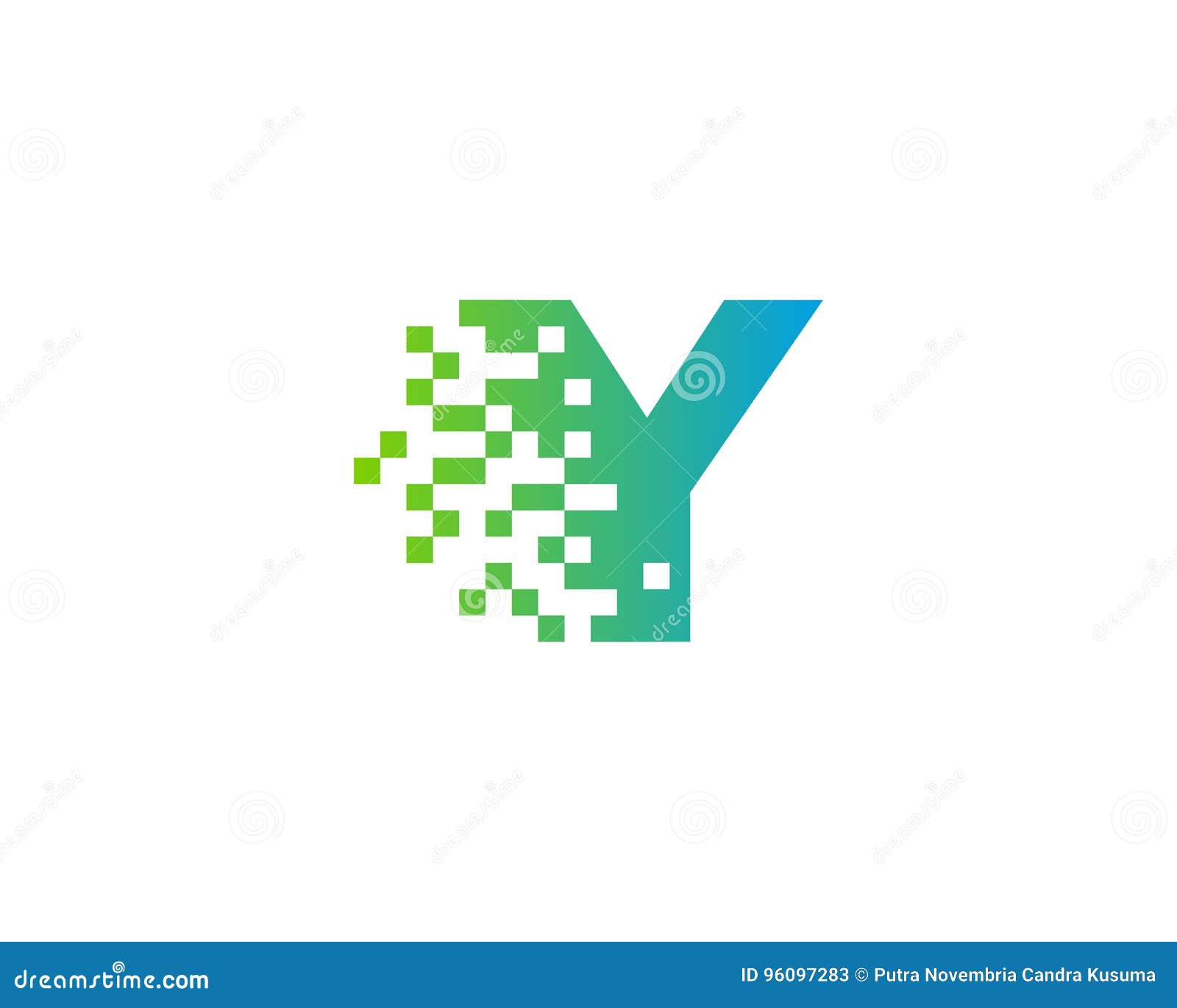 Letter Y Pixel Icon Logo Design Element Stock Vector - Illustration of ...