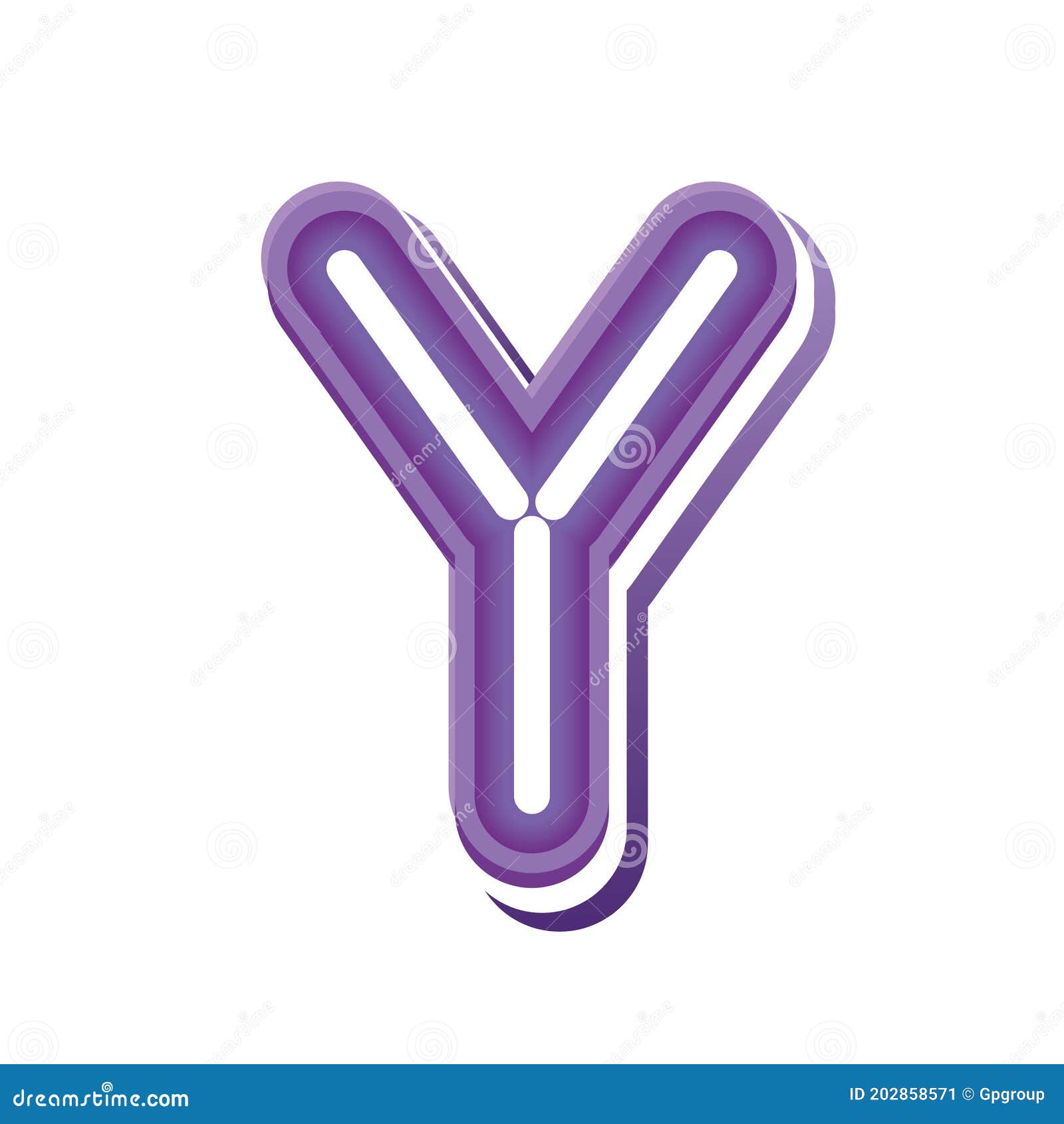 Letter Y in Purple Neon Font Stock Vector - Illustration of vector ...