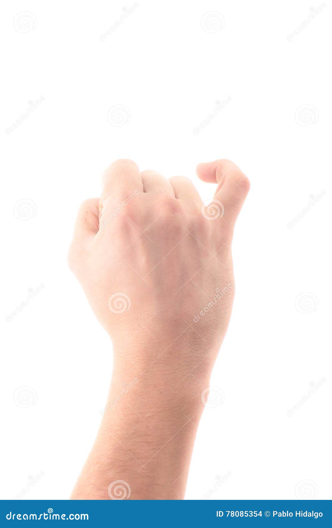 Letter Y in Sign Language, on a White Background Stock Photo - Image of ...