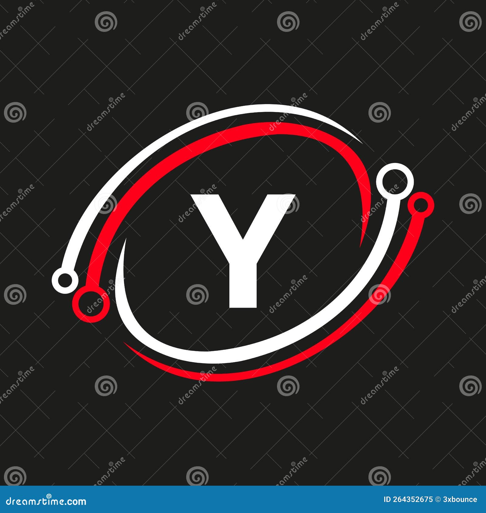 Letter Y Technology Logo Combine with Technology Cable Vector Template ...