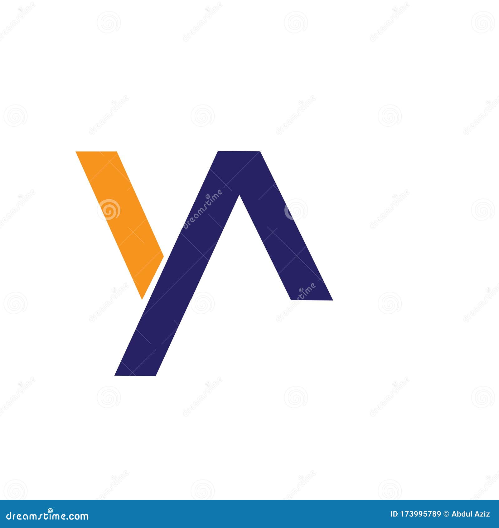 Letter ya icon logo vector stock vector. Illustration of icon - 173995789