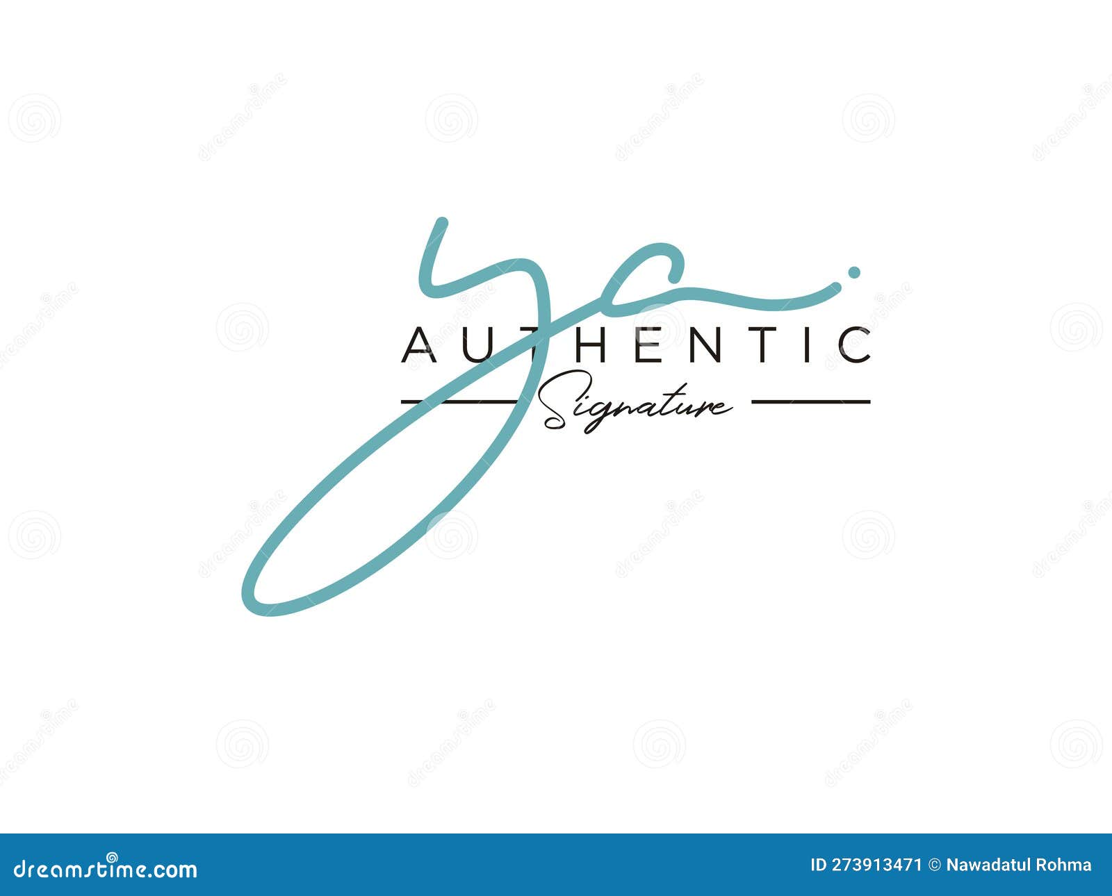 Letter YA Signature Logo Template Vector Stock Vector - Illustration of ...