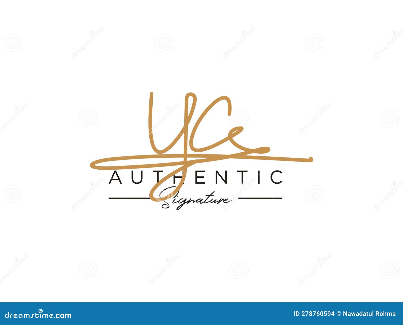 Letter YC Signature Logo Template Vector Stock Vector - Illustration of ...