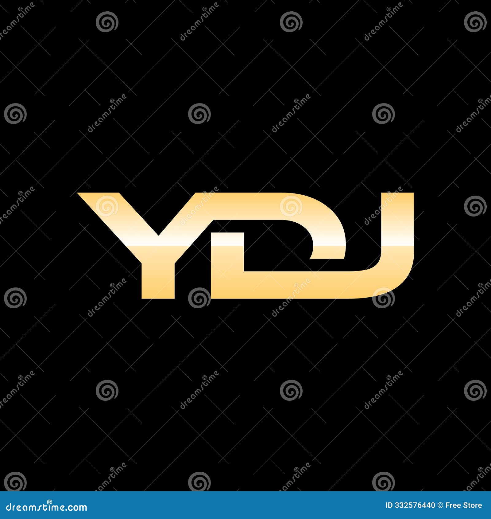 Letter YDJ Simple Geometric Business Creative Design Technology Logo ...