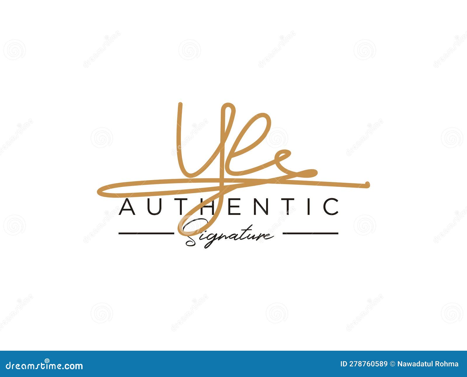 Letter YE Signature Logo Template Vector Stock Vector - Illustration of ...