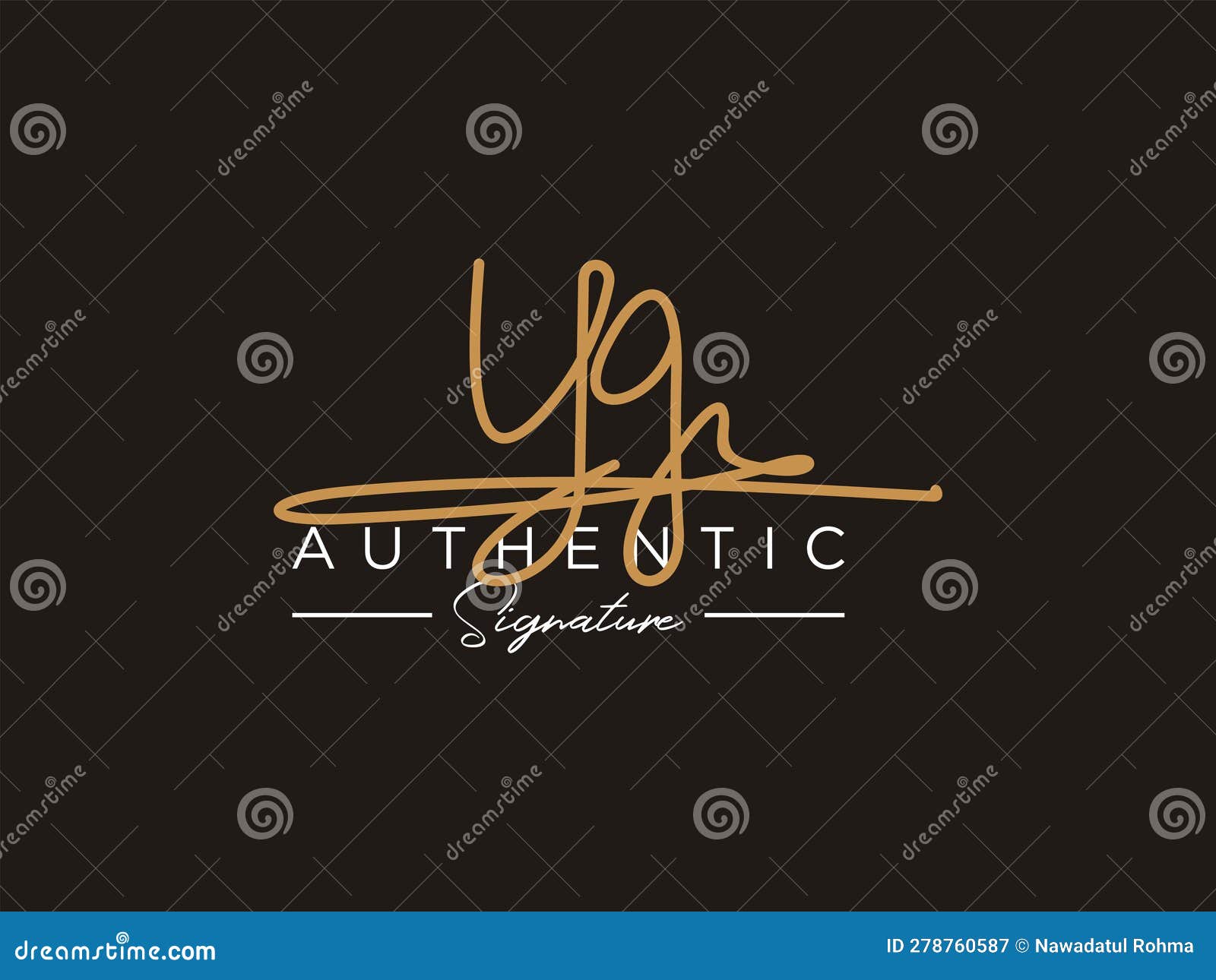 Letter YG Signature Logo Template Vector Stock Vector - Illustration of ...