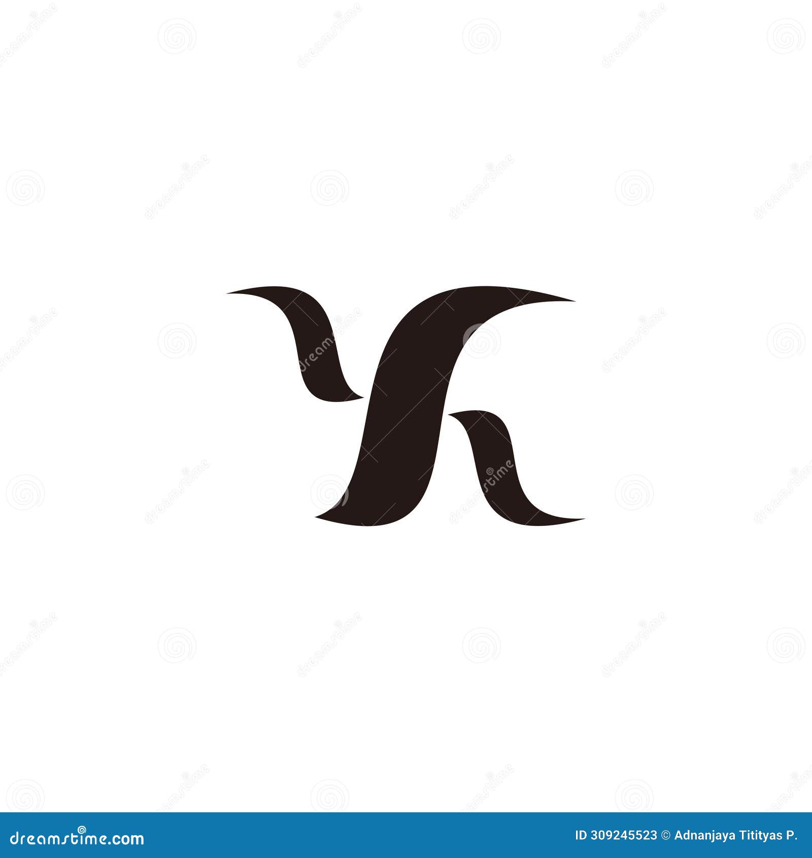 Letter Yh Simple Lowercase Logo Vector | CartoonDealer.com #309245523