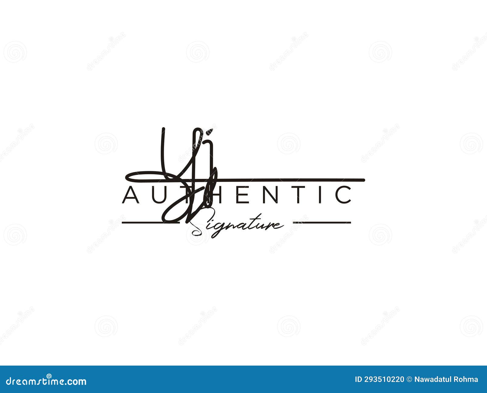 Letter YJ Signature Logo Template Vector Stock Vector - Illustration of ...