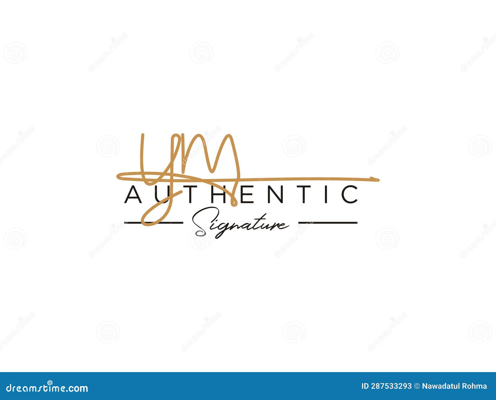 Letter YM Signature Logo Template Vector Stock Vector - Illustration of ...