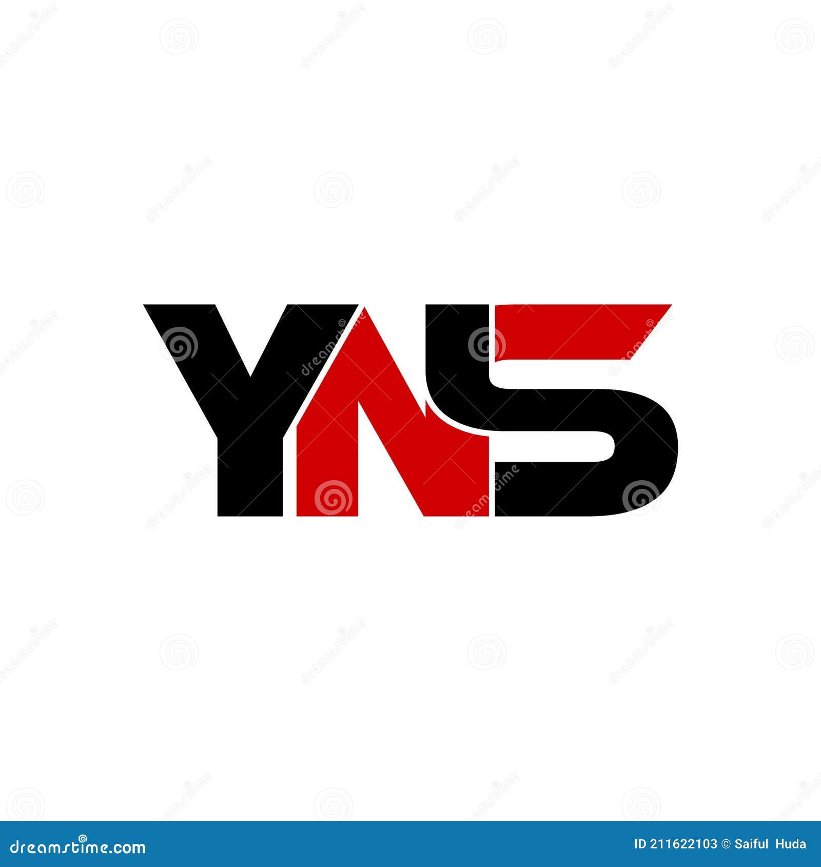 Letter YNS Simple Monogram Logo Icon Design. Stock Vector ...