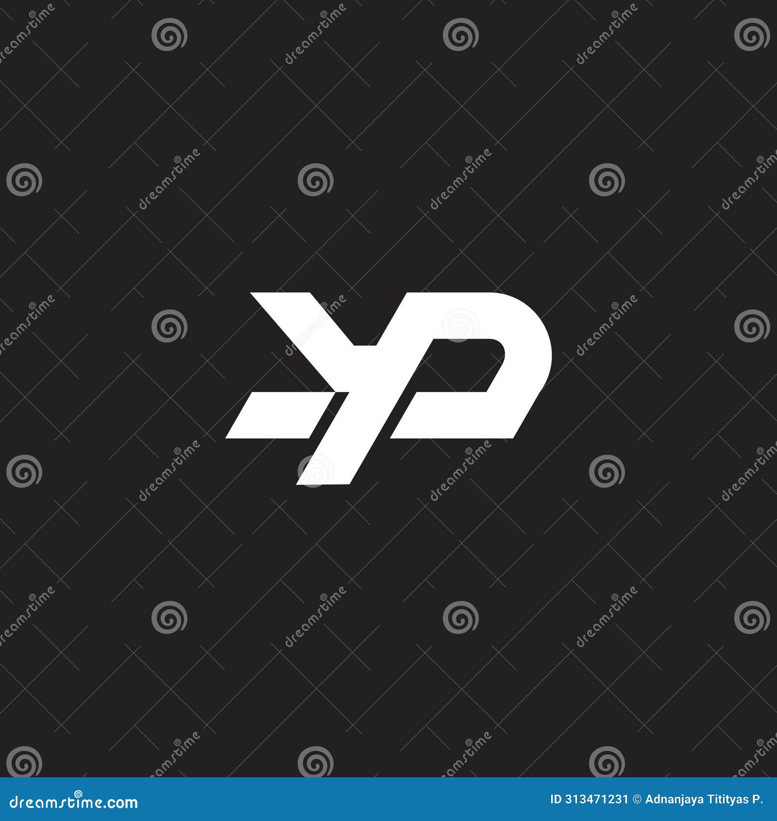 Letter Yp Motion Overlapping Logo Vector Stock Vector - Illustration of ...
