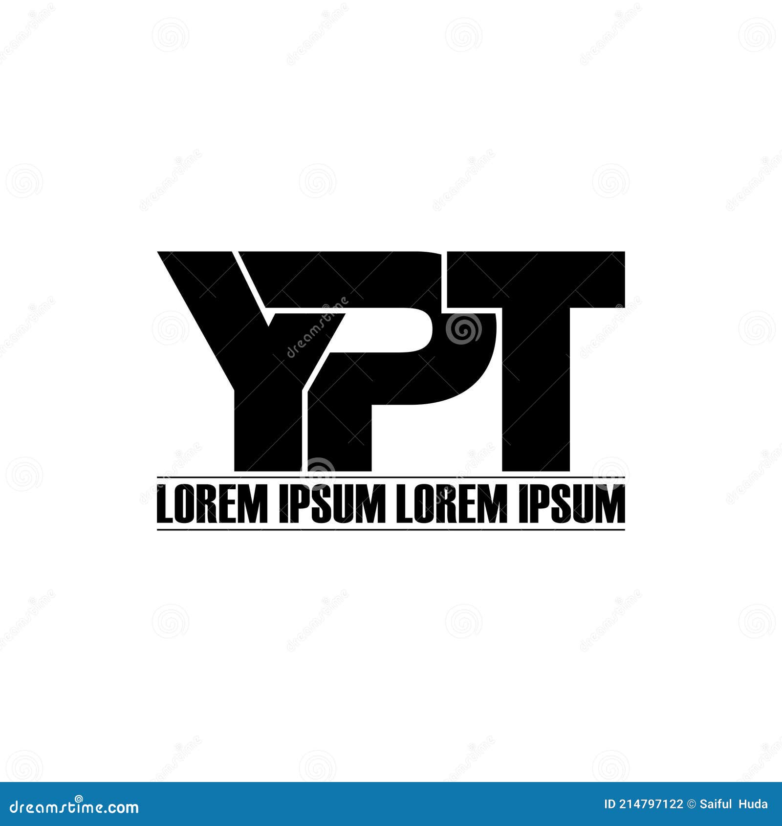 Letter YPT Simple Monogram Logo Icon Design. Stock Vector ...