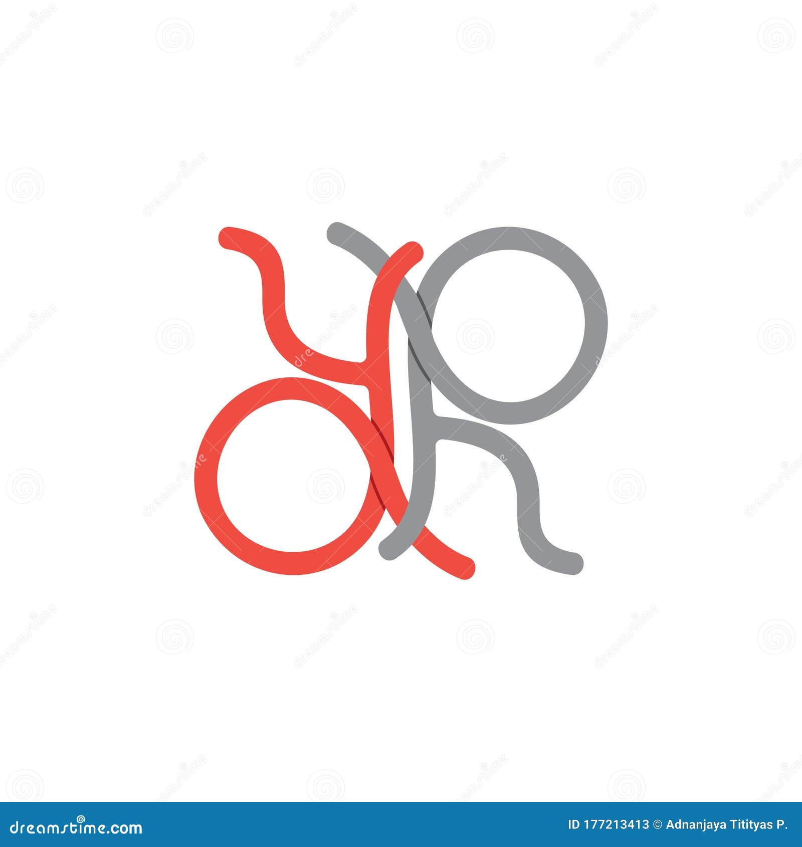 Letter P Loop Cute Logo Vector | CartoonDealer.com #166761928