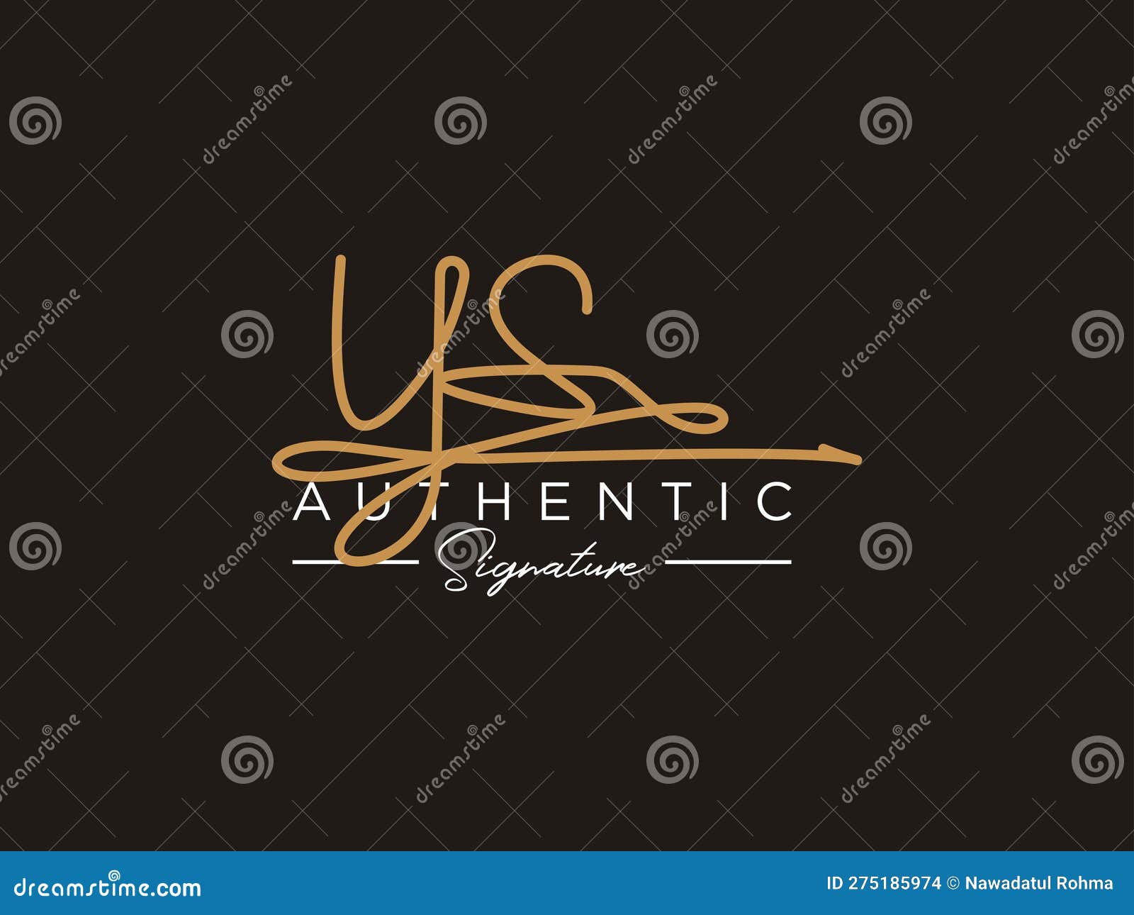 Letter YS Signature Logo Template Vector Stock Vector - Illustration of ...