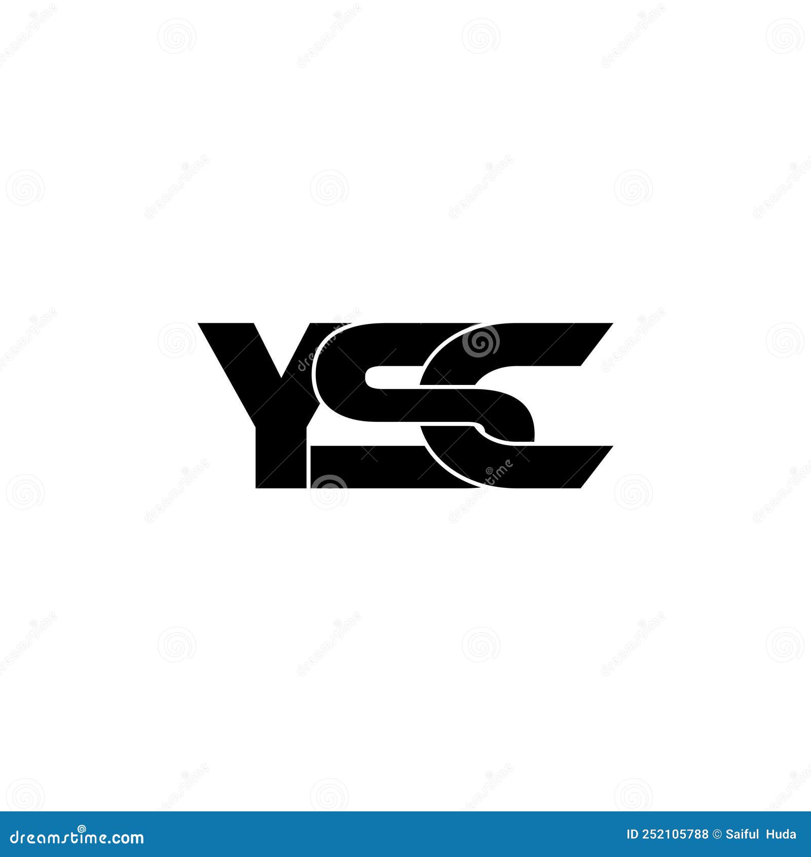 Letter YSC Simple Monogram Logo Icon Design. Stock Vector ...