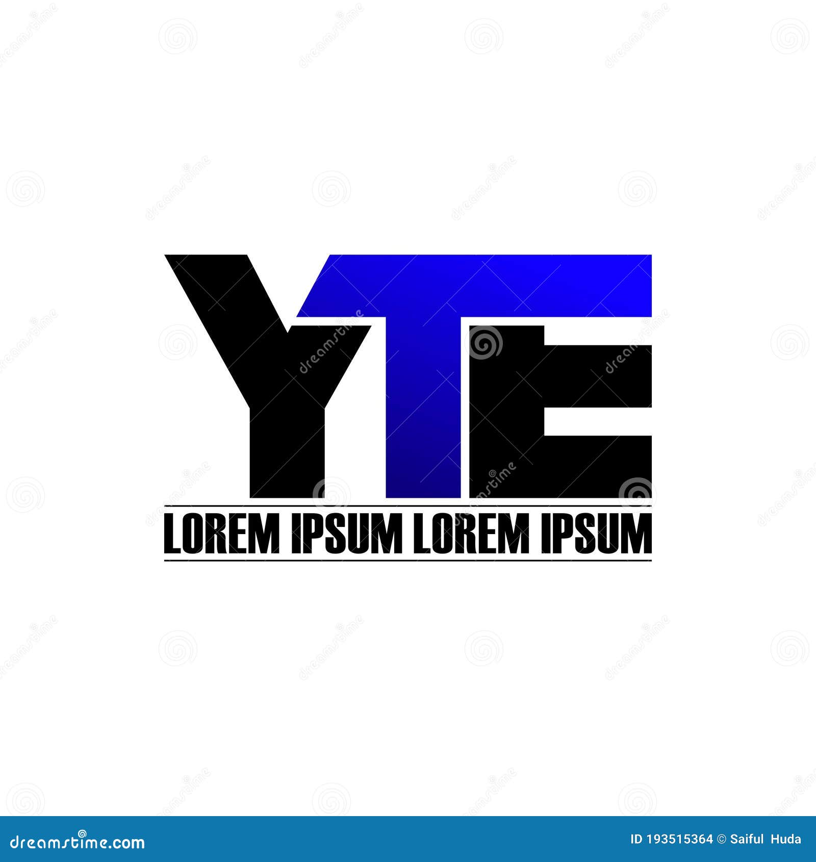 Letter YTE Simple Monogram Logo Icon Design. Stock Vector ...