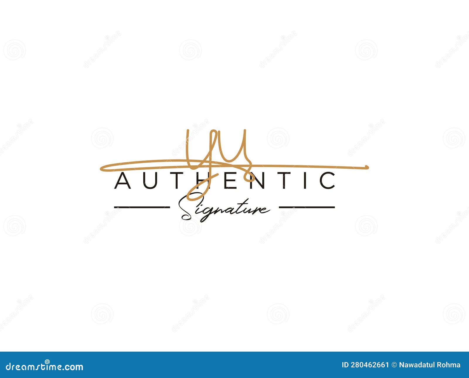 Letter YU Signature Logo Template Vector Stock Vector - Illustration of ...