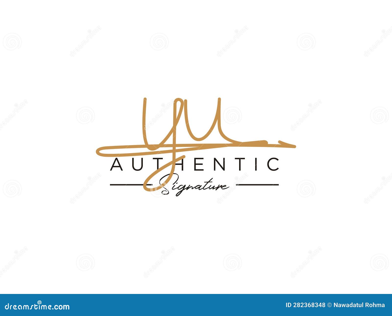 Letter YU Signature Logo Template Vector Stock Vector - Illustration of ...