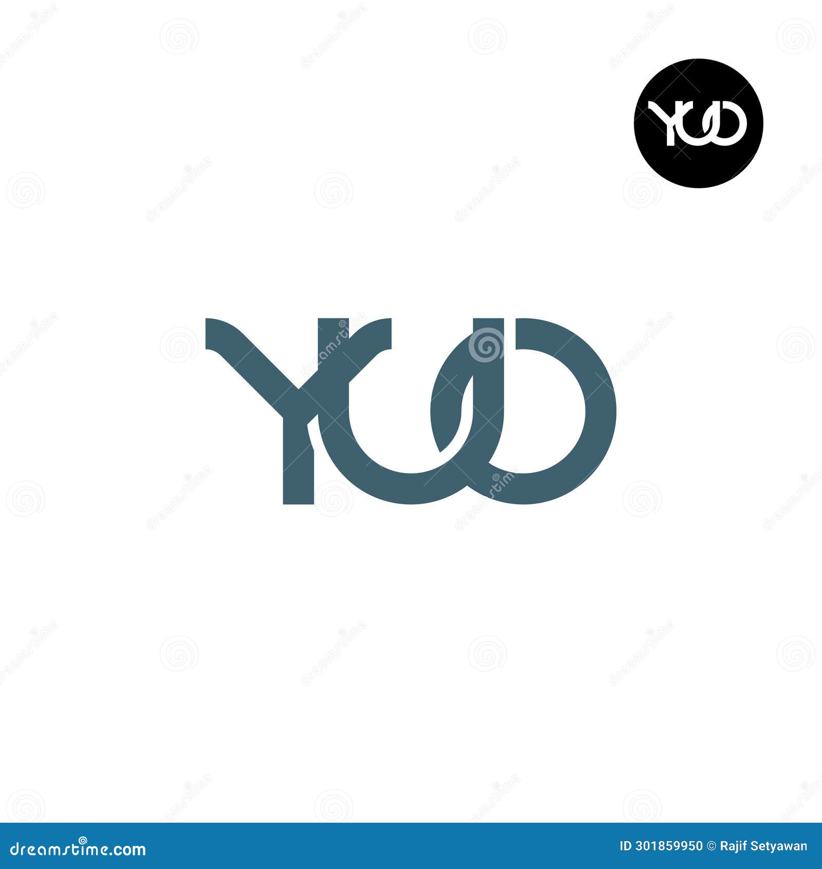 Letter YUO Monogram Logo Design Stock Vector - Illustration of brand ...