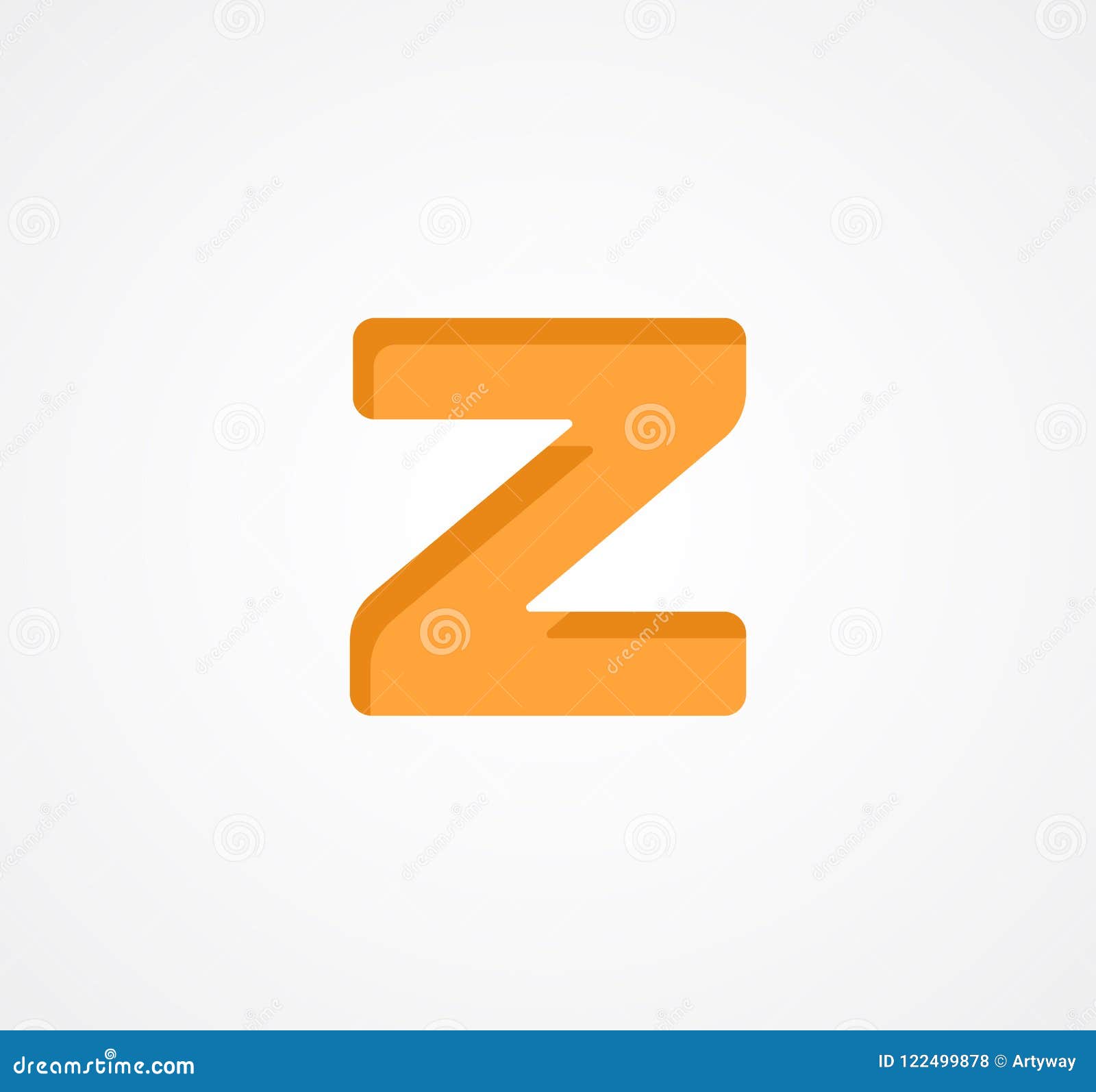 Letter Z. Bold Geometric Font Element. Modern Vector Alphabet Symbol ...