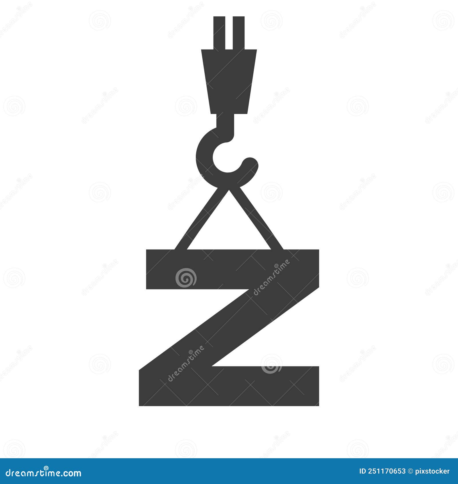 Letter Z Construction Logo Template. Construction Logo Crane Concept ...
