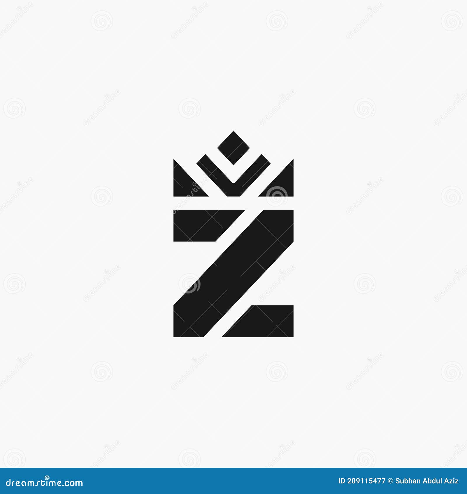 Letter Z Crown Logo Vector Template Stock Vector - Illustration of gold ...