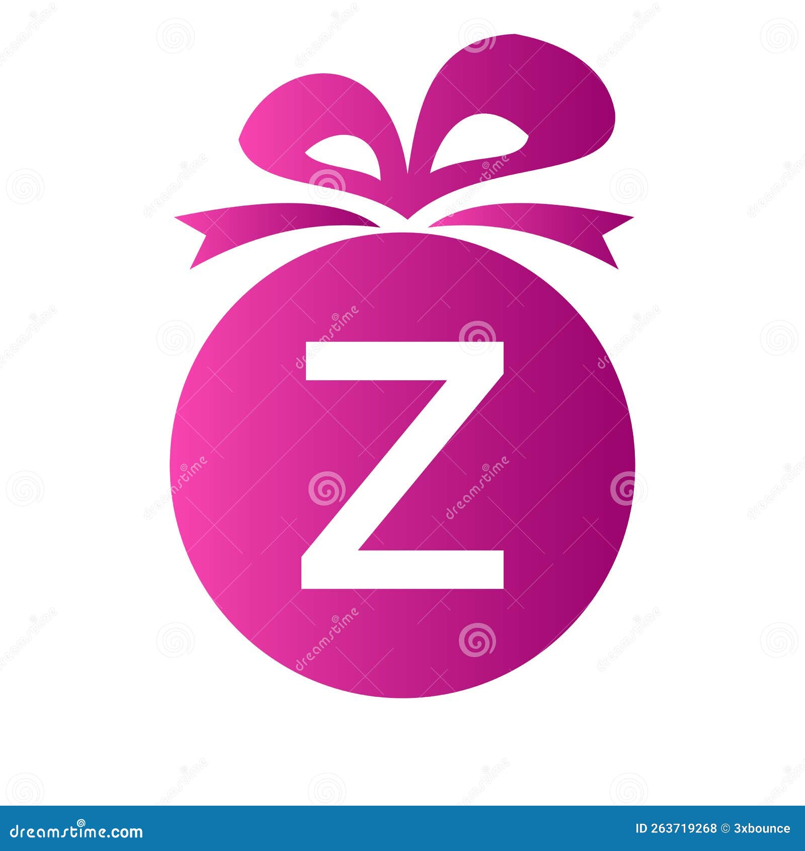 Letter Z Gift Box Logo. Giftbox Icon Celebration Logo Element Template ...
