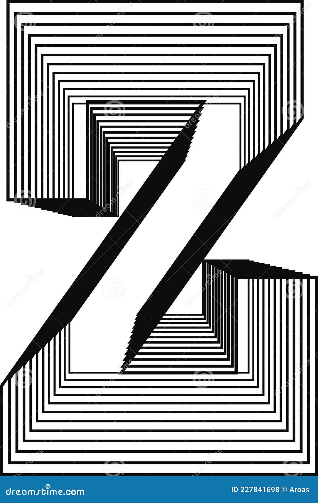 Letter Z Line Logo Icon Design Stock Vector - Illustration of artistic ...