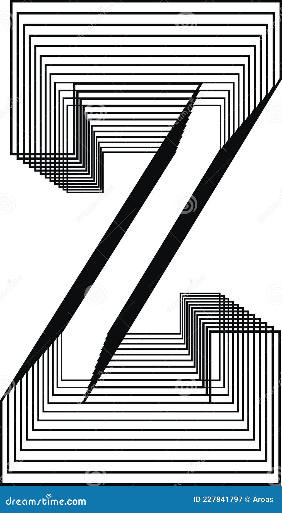 Letter Z Line Logo Icon Design Stock Vector - Illustration of logo ...