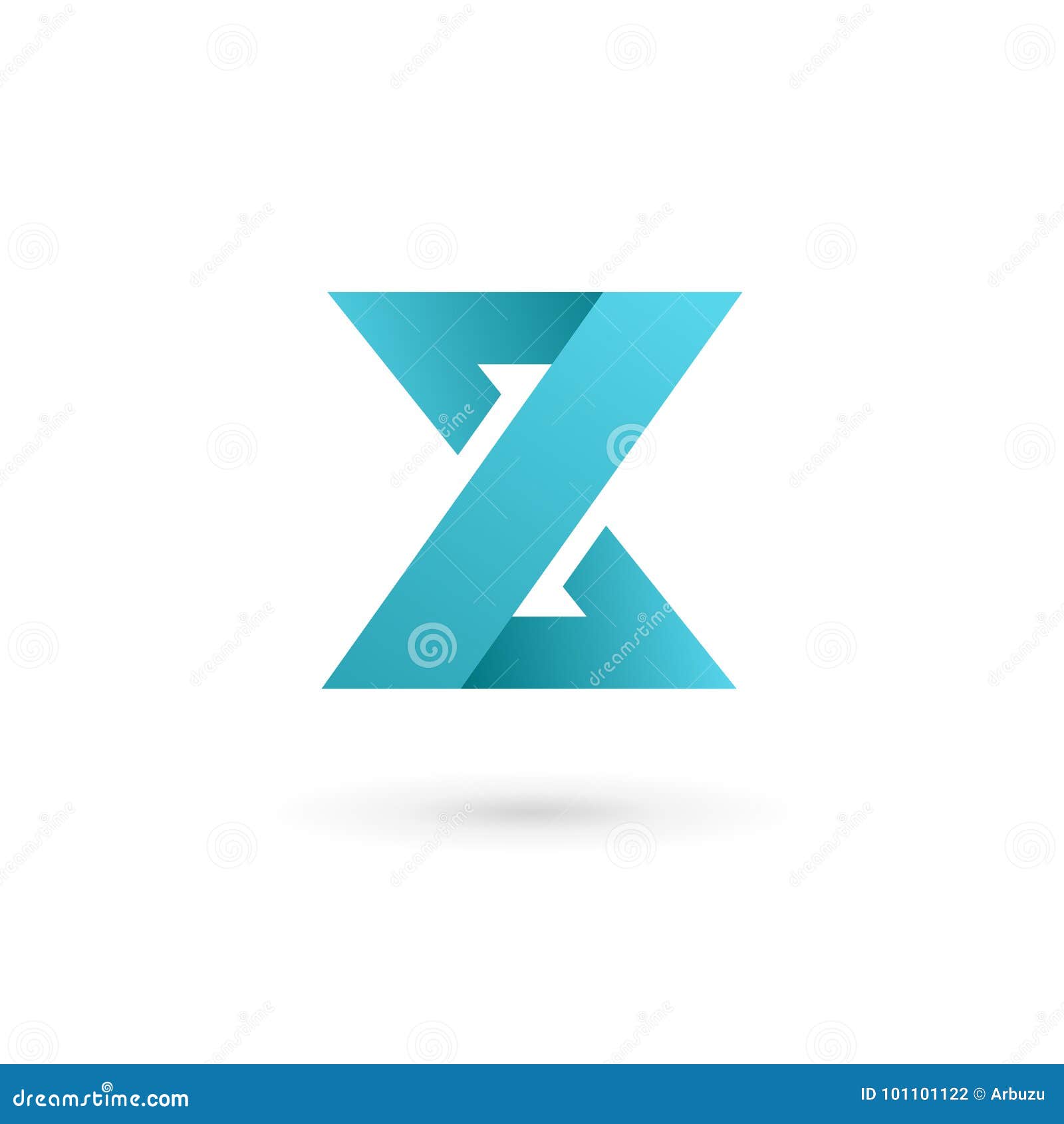 Letter Z Logo Icon Design Template Elements Stock Vector - Illustration ...