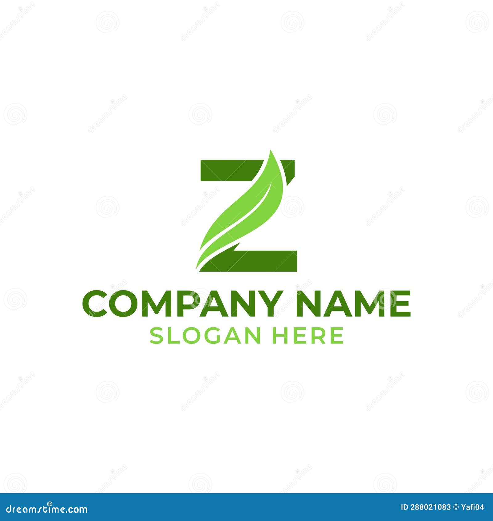 Letter Z Logo with Leaf Vector. Z Leaf Logo Template, Leaf Logo ...
