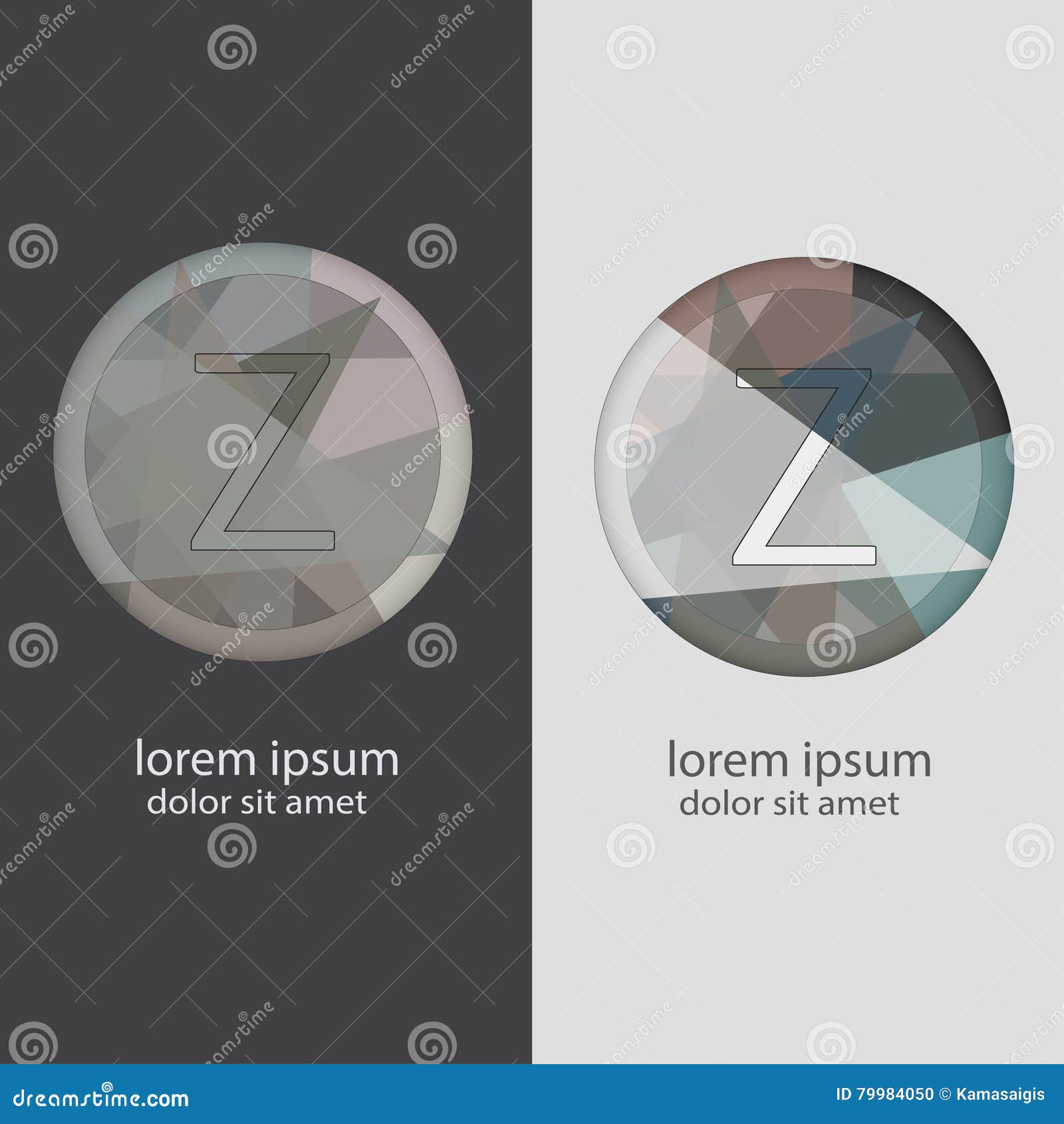 Letter Z with Multiple Color Combinations Stock Vector - Illustration ...