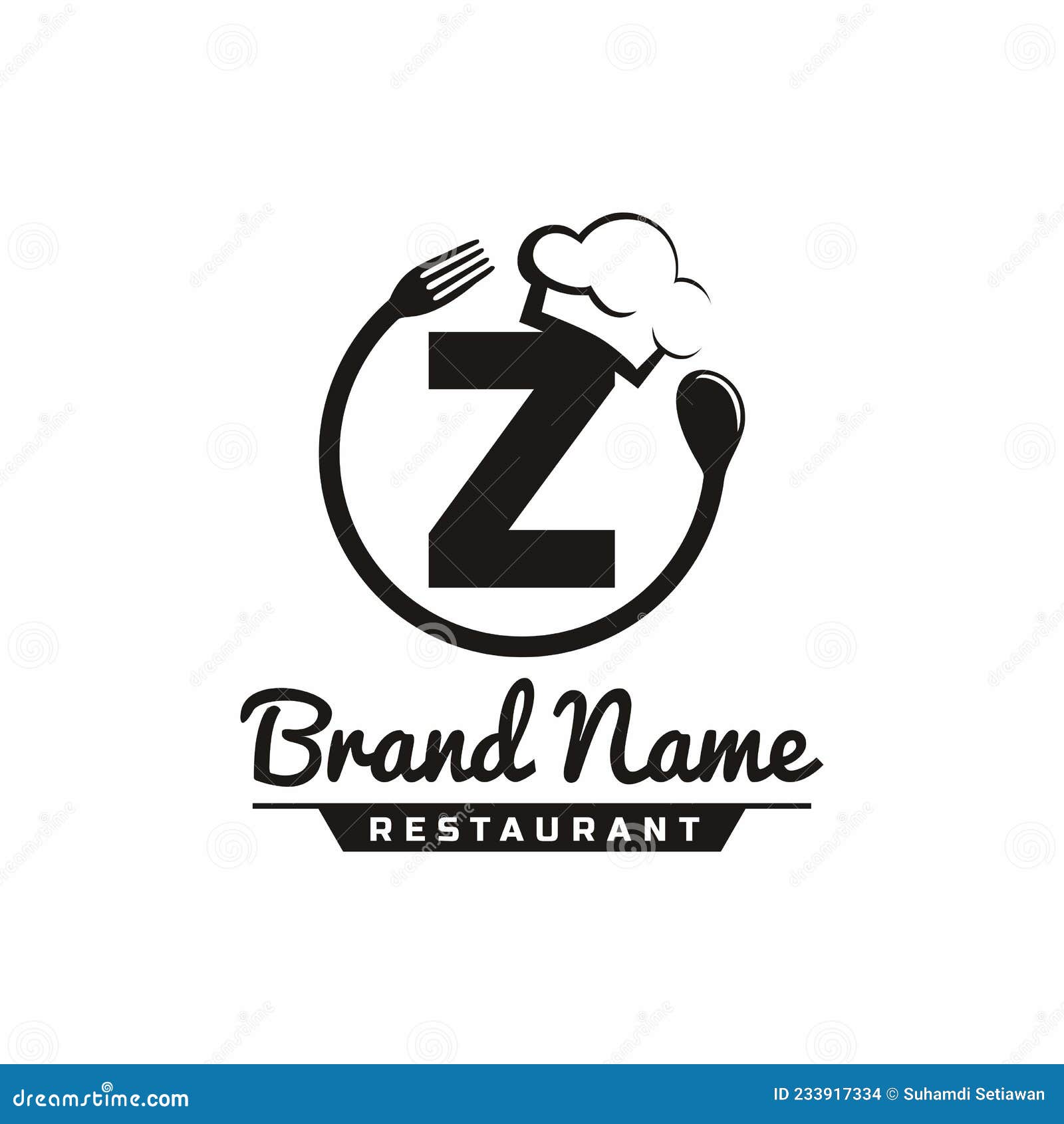 Letter Z Restaurant Food Logo Design Stock Vector - Illustration of ...