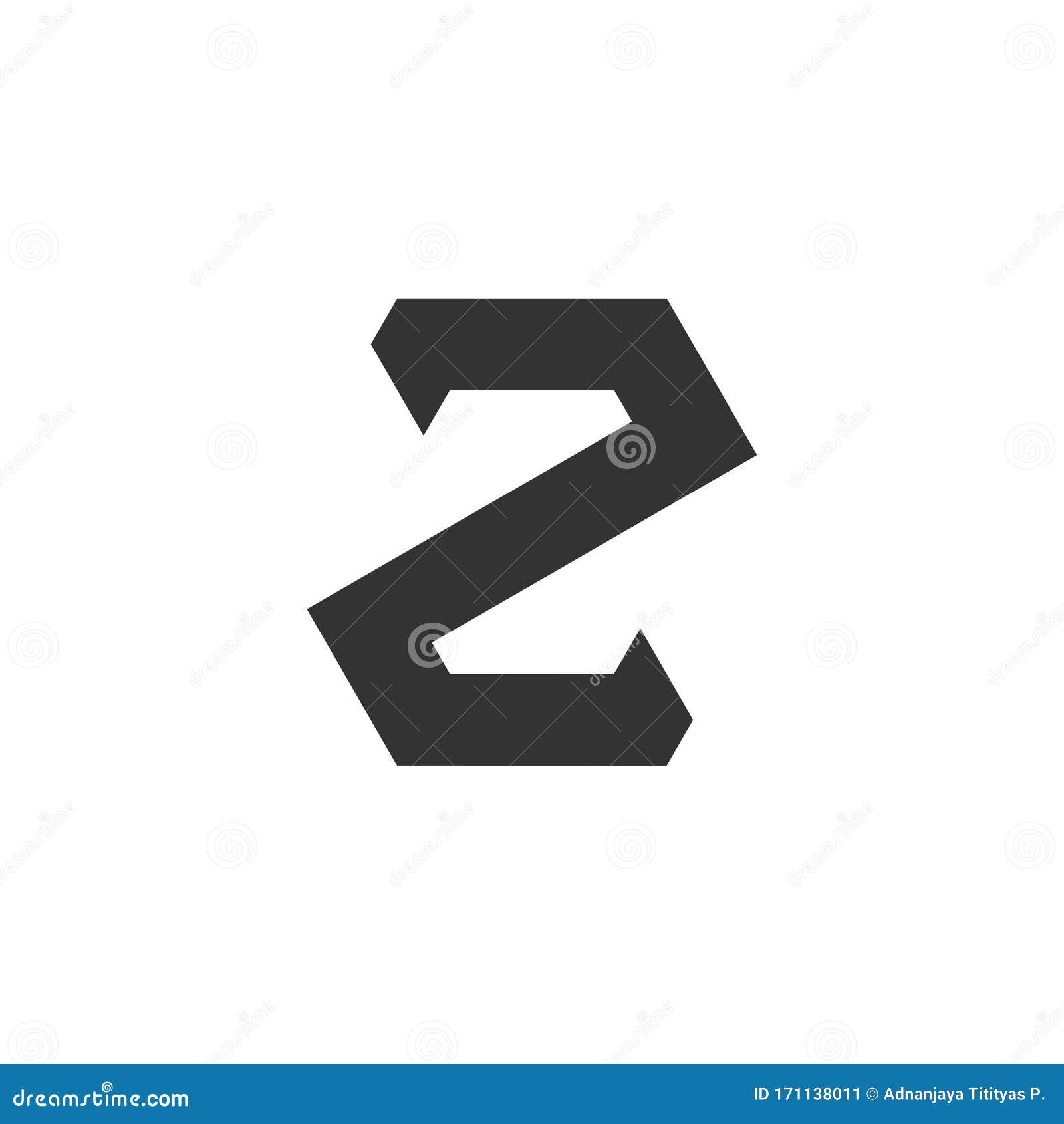 Letter Z Simple Geometri Line Logo Vector Stock Vector - Illustration ...