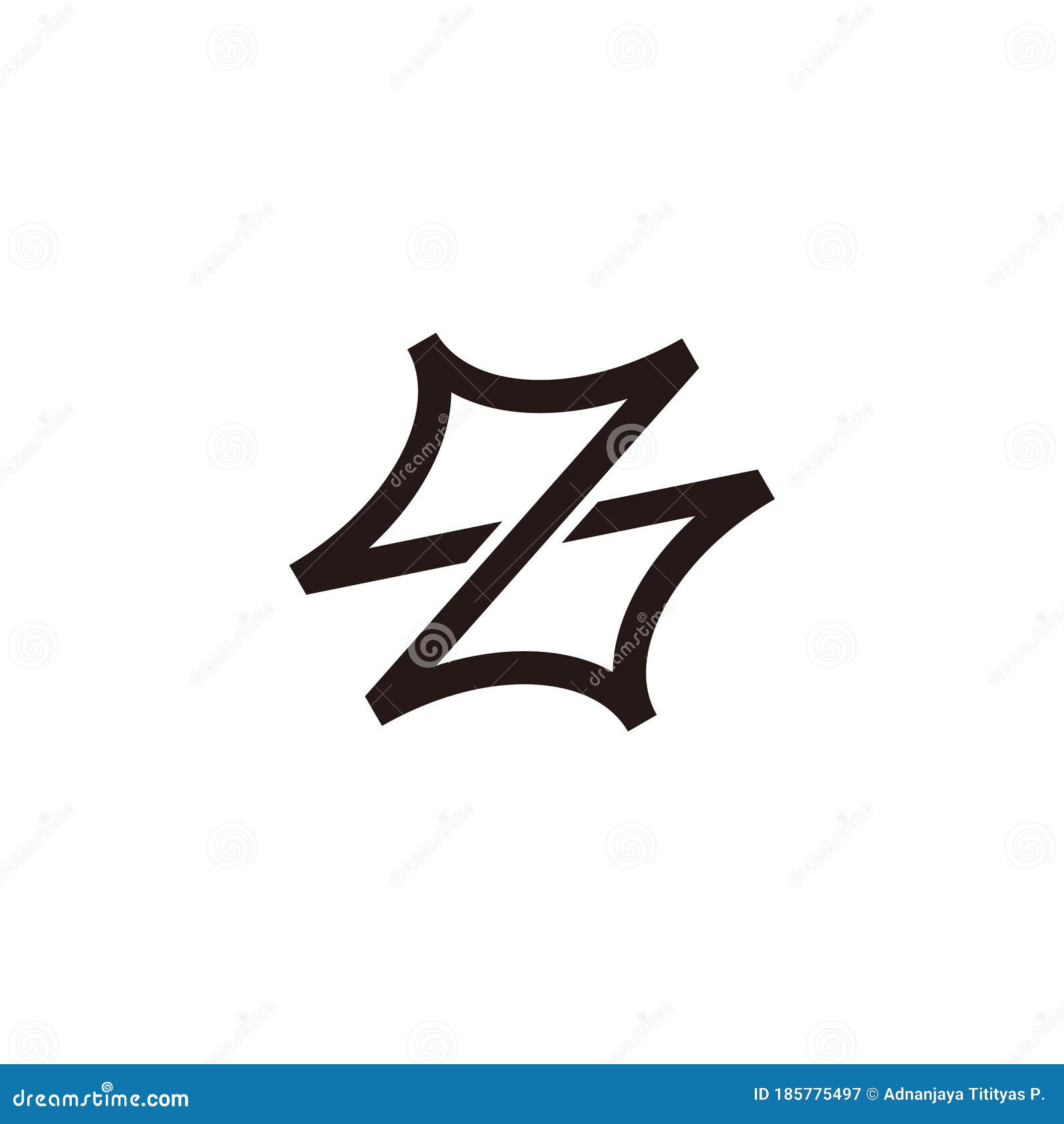 Letter Z Simple Infinity Geometric Line Symbol Logo Vector Stock Vector ...