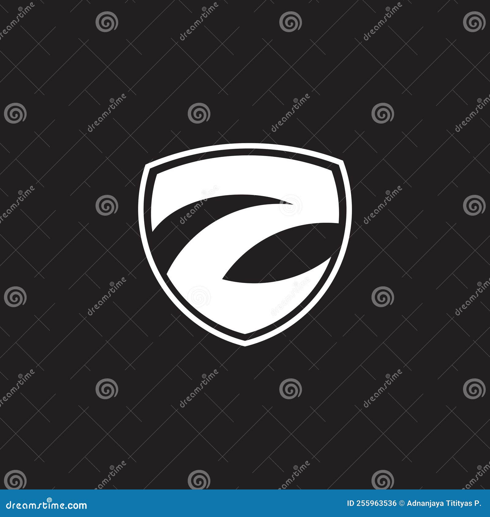 Letter Z Simple Shiled Emblem Geometric Logo Vector Stock Vector ...