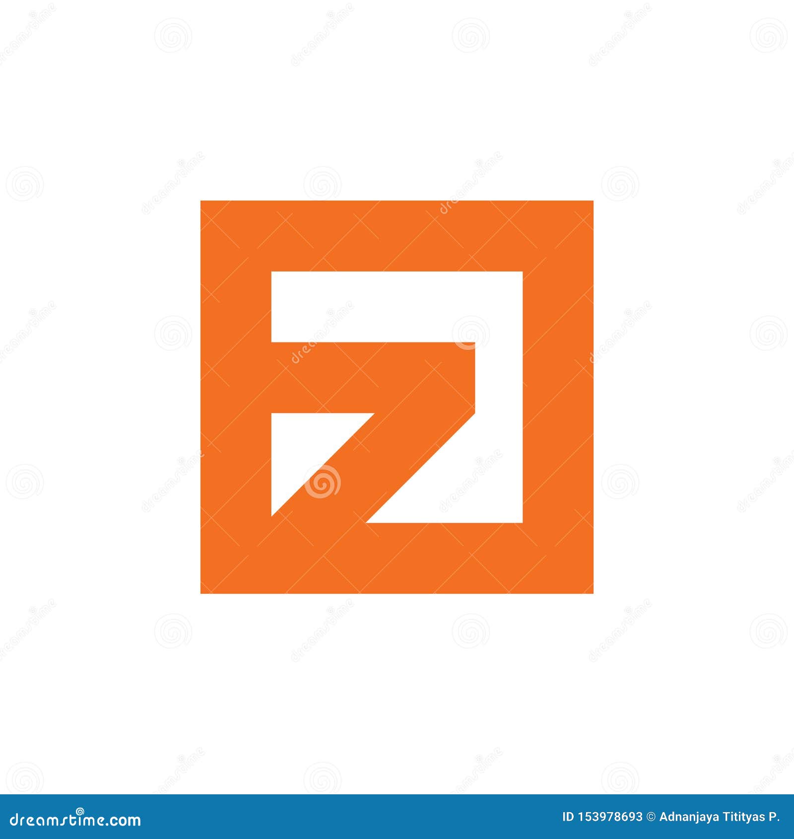 Letter Z Square Geometric Line Logo Vector Stock Vector - Illustration ...