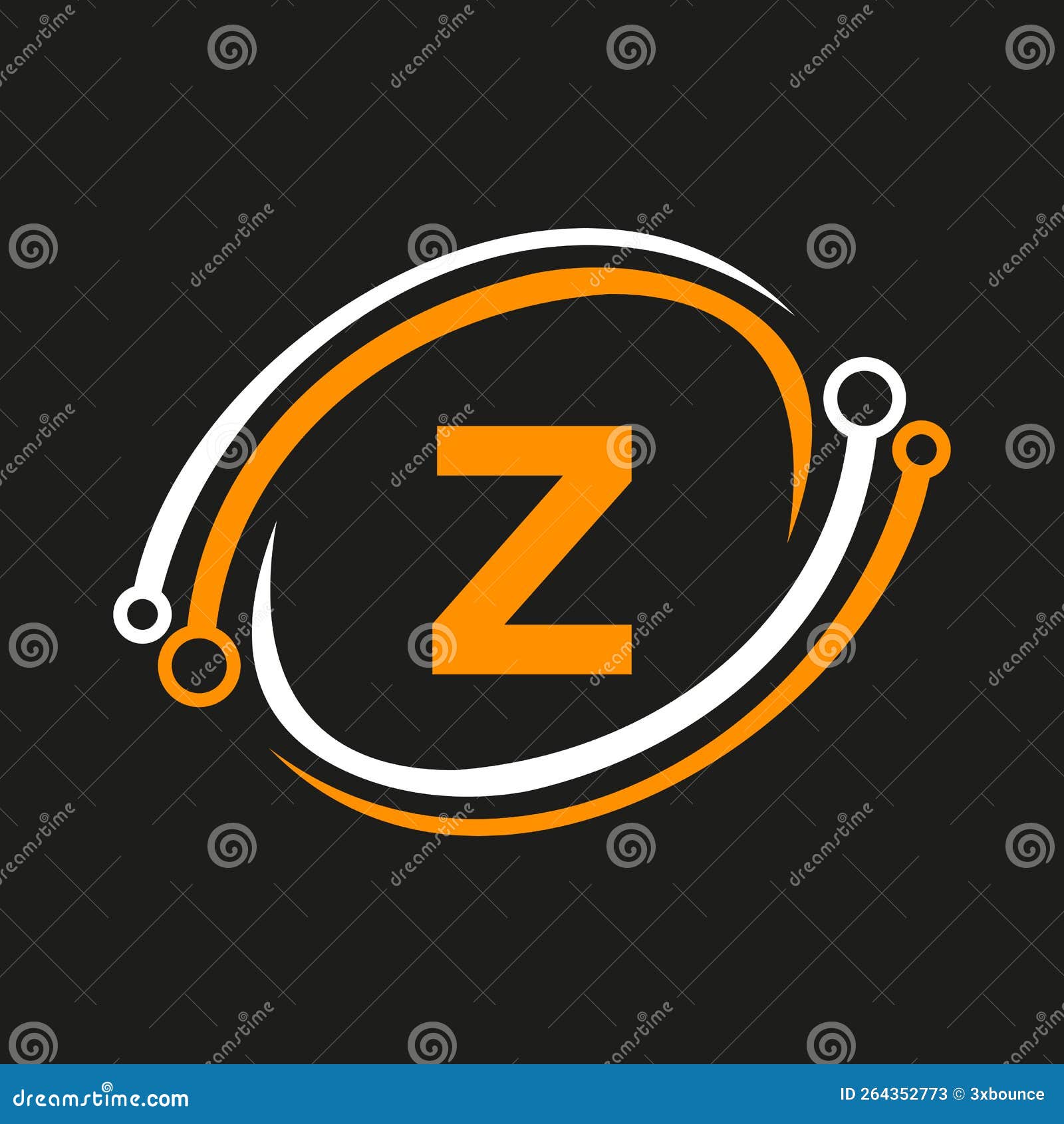 Letter Z Technology Logo Combine with Technology Cable Vector Template ...