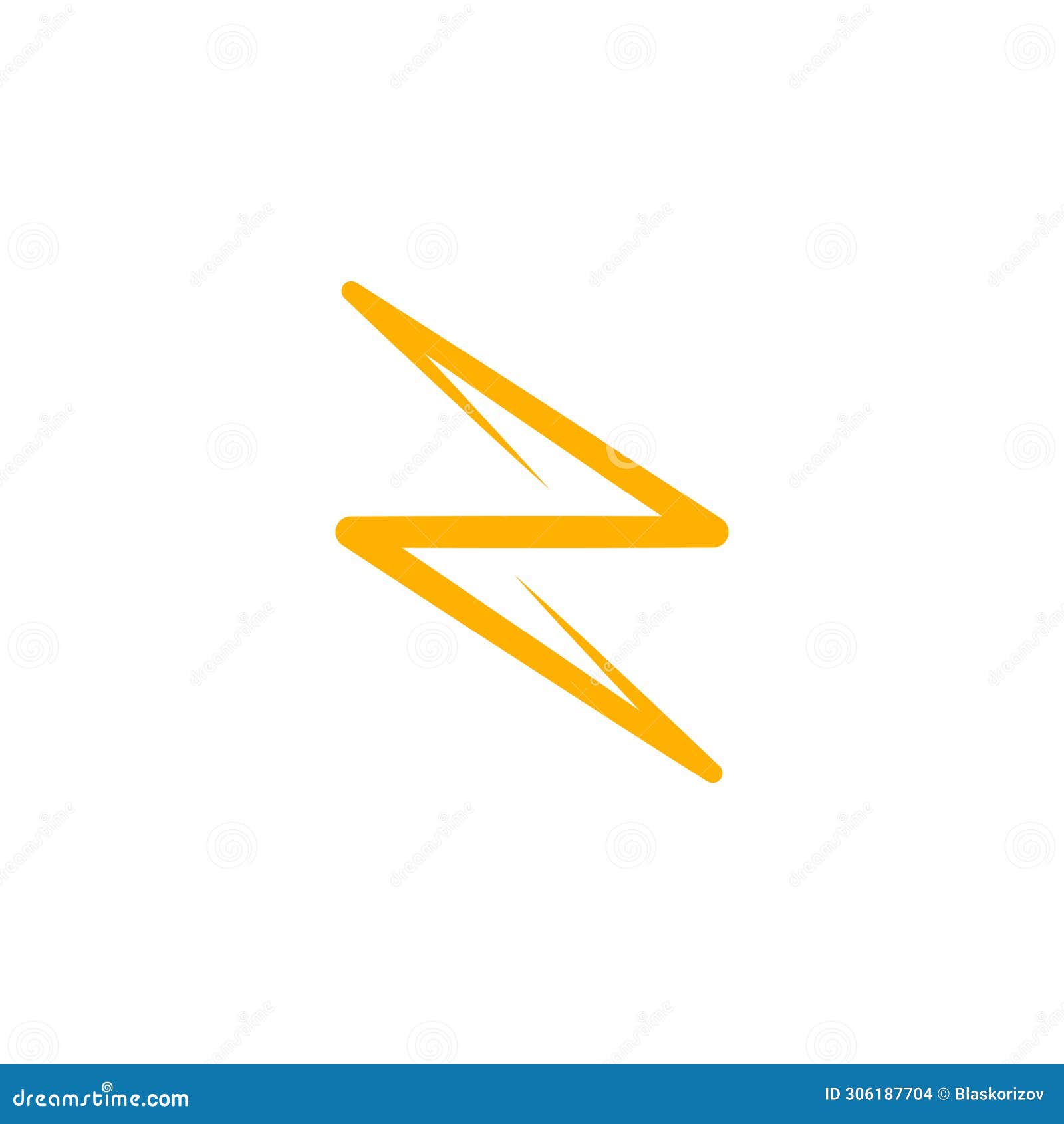 Letter Z Thunder Bolt Logo Vector Stock Illustration - Illustration of ...